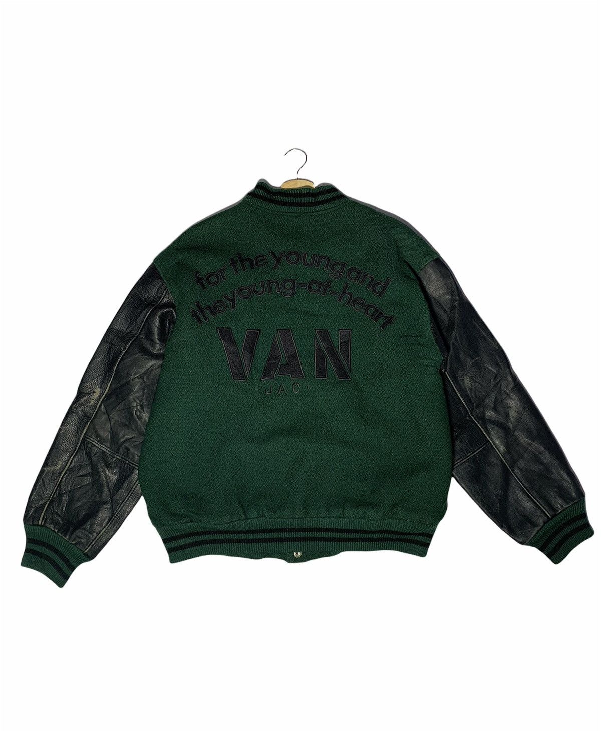 Van × Varsity Jacket 🔥 VTG VAN JAC WOOL/ LEATHER VARSITY JACKETS | Grailed