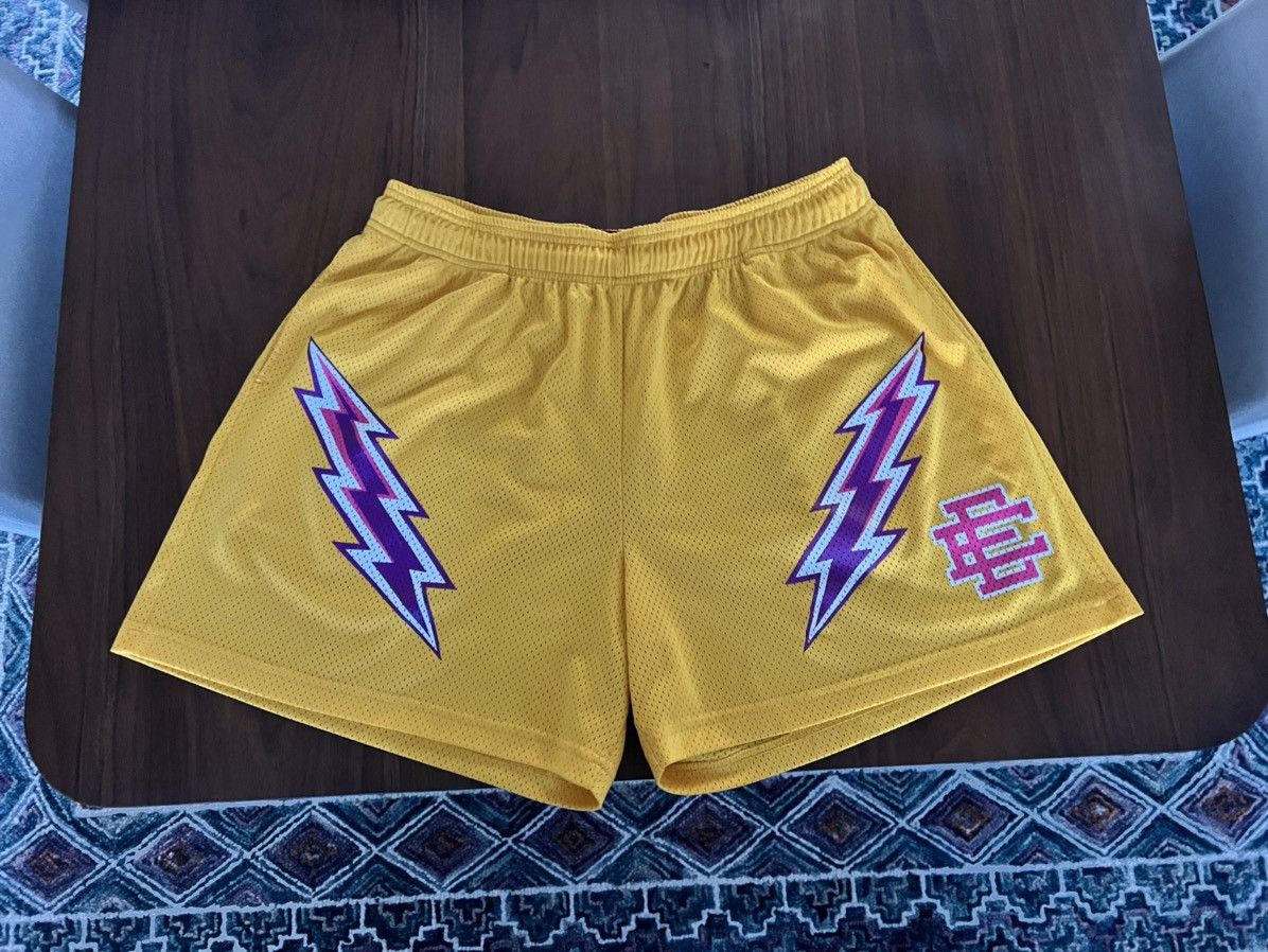 Eric Emanuel Eric Emanuel EE Basic Short LIGHTNING BOLT LAKERS XXL ...