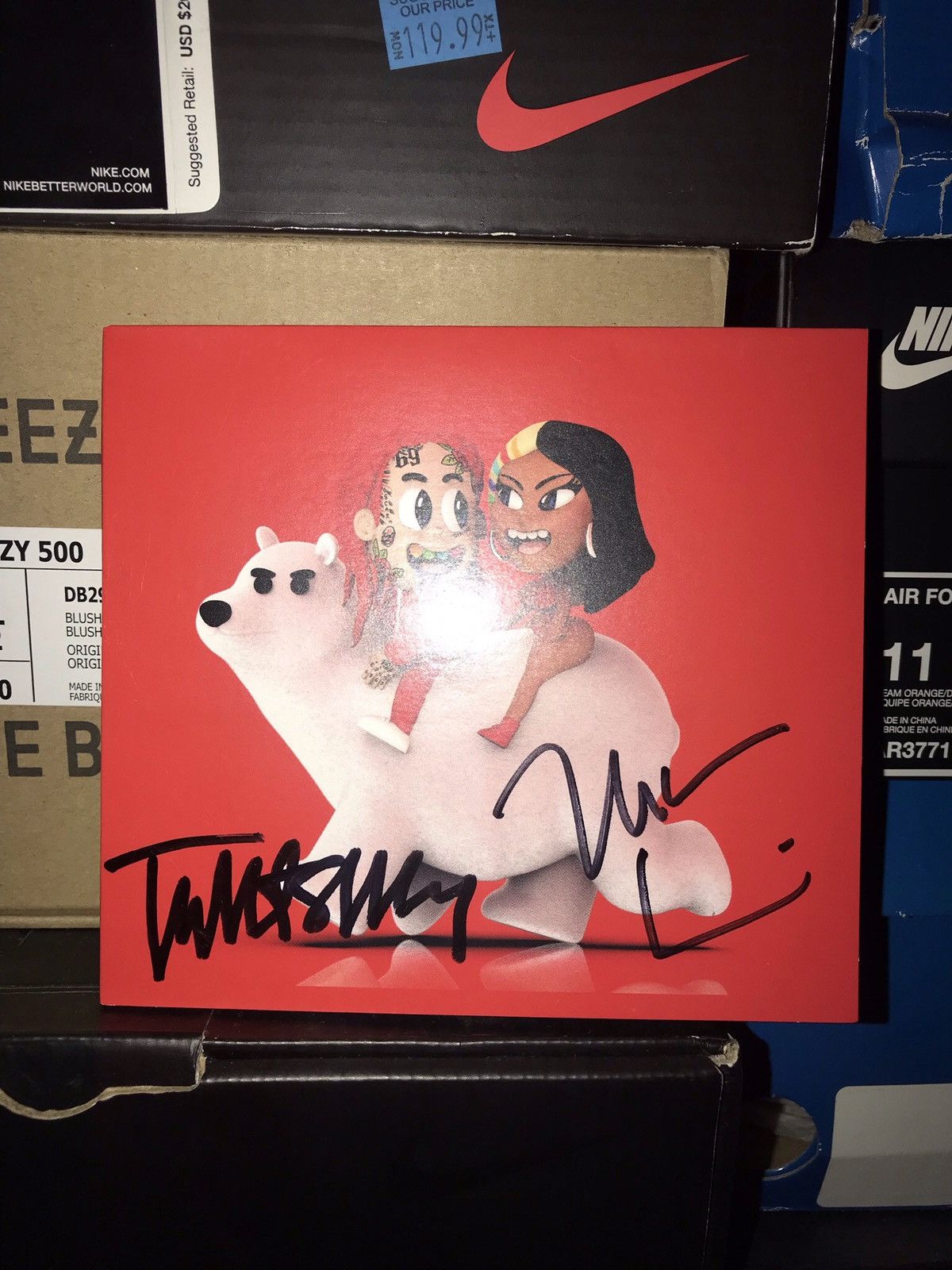 69 6ix9ine & Nicki Minaj SIGNED Trollz CD | Grailed