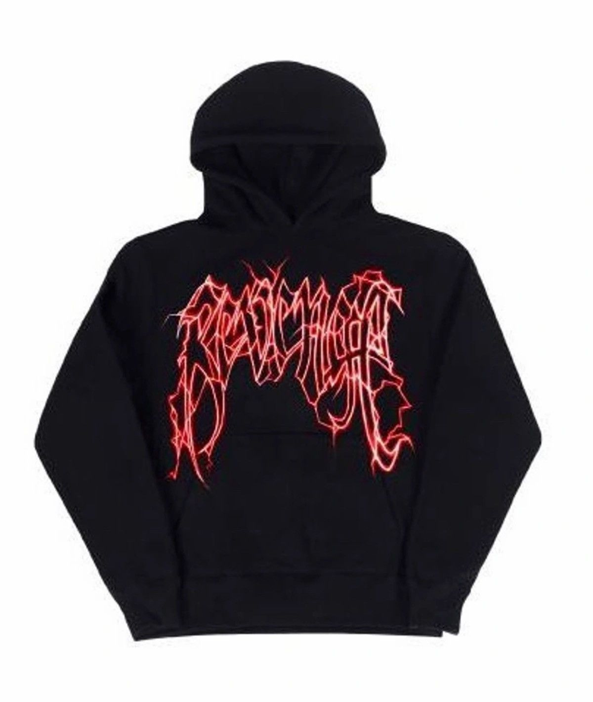 Revenge REVENGE ⚡️ Red Lightning Hoodie Supreme Bape Vlone Spider | Grailed