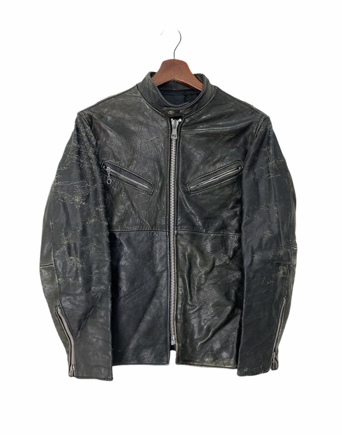 Vintage EMAR Vintage Motorcycle Zipper Rider Biker Leather Jacket | Grailed