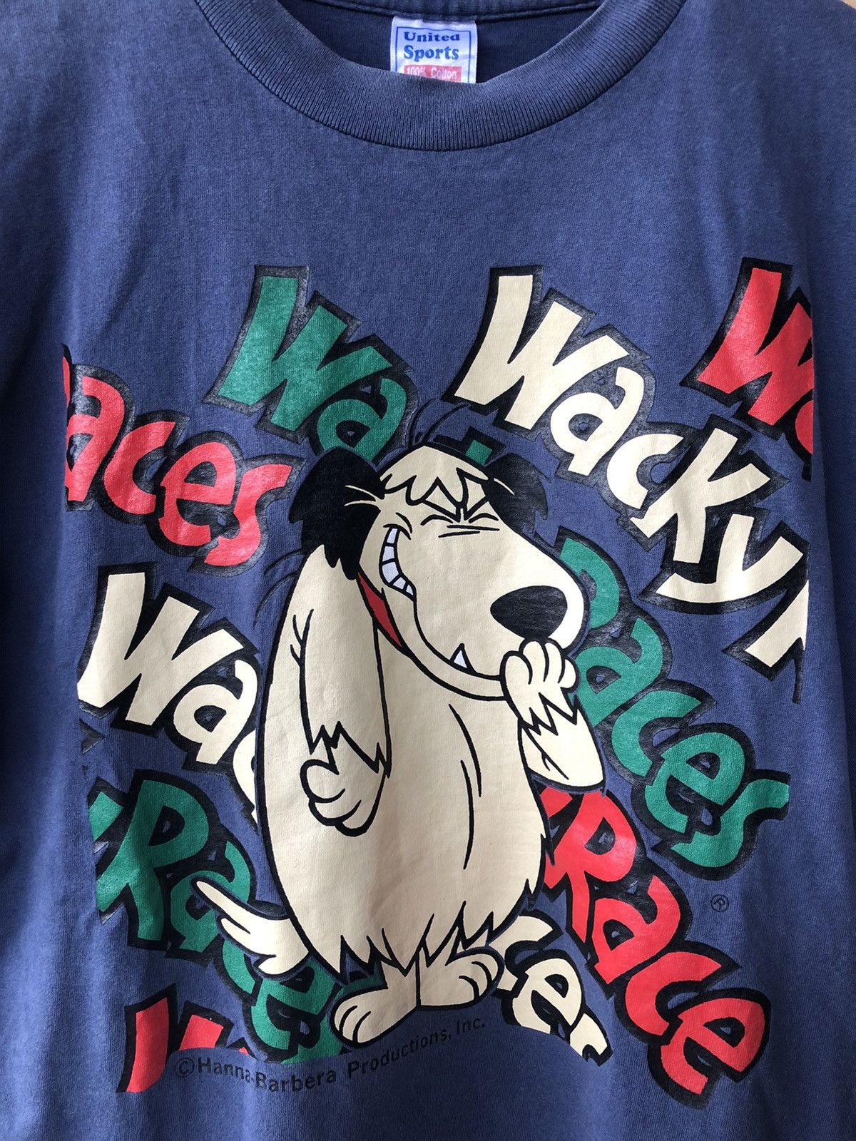 Vintage Vtg 90s MUTTLEY - WACKY RACES T-Shirt Hanna Barbera Racing ...