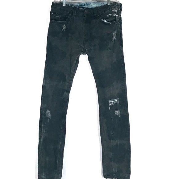 Diesel DIESEL THANAZ Jeans Acid Wash Denim 30x 32 BlACK Acid Wash | Grailed