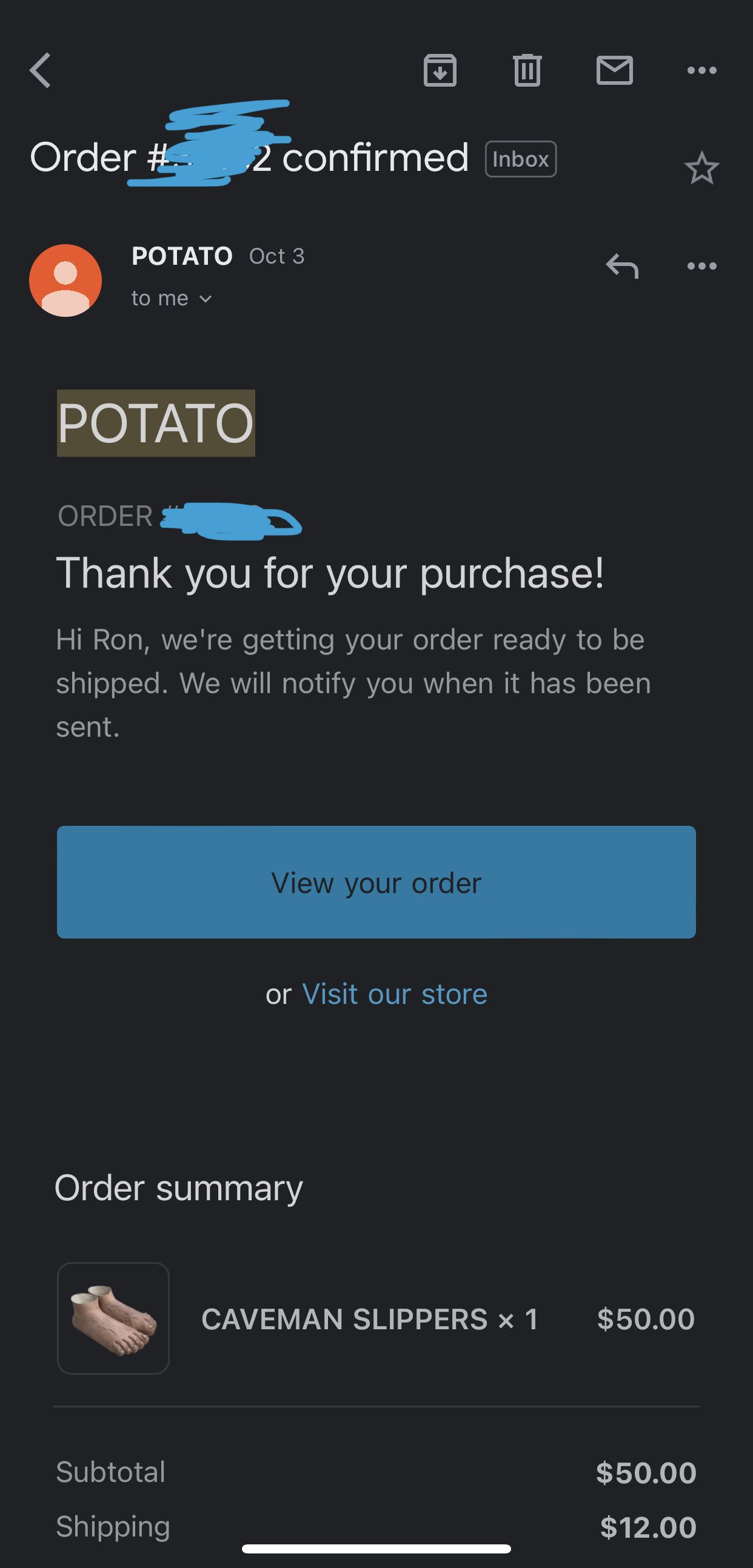Imran Potato Caveman foot slippers slides ONE SIZE FITS ALL | Grailed