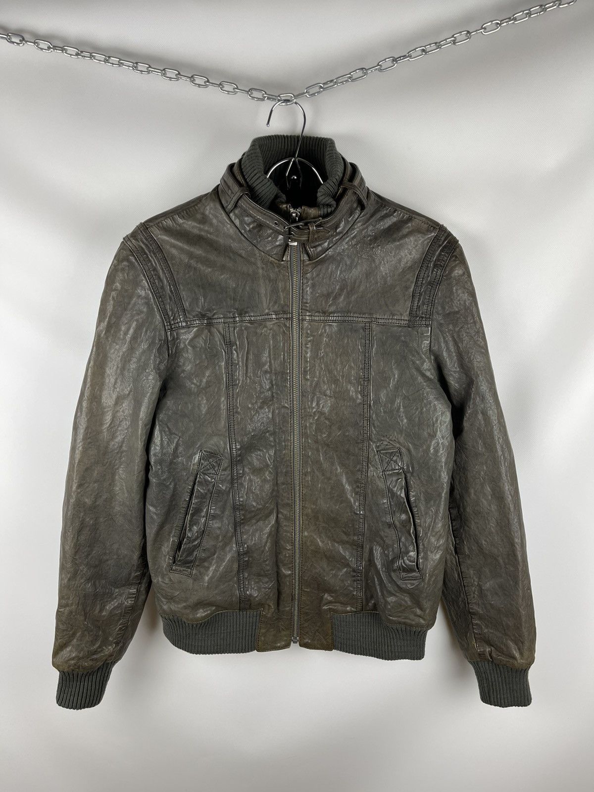 Genuine Leather Goosecraft bomber 070 streetwear leather distressed ...