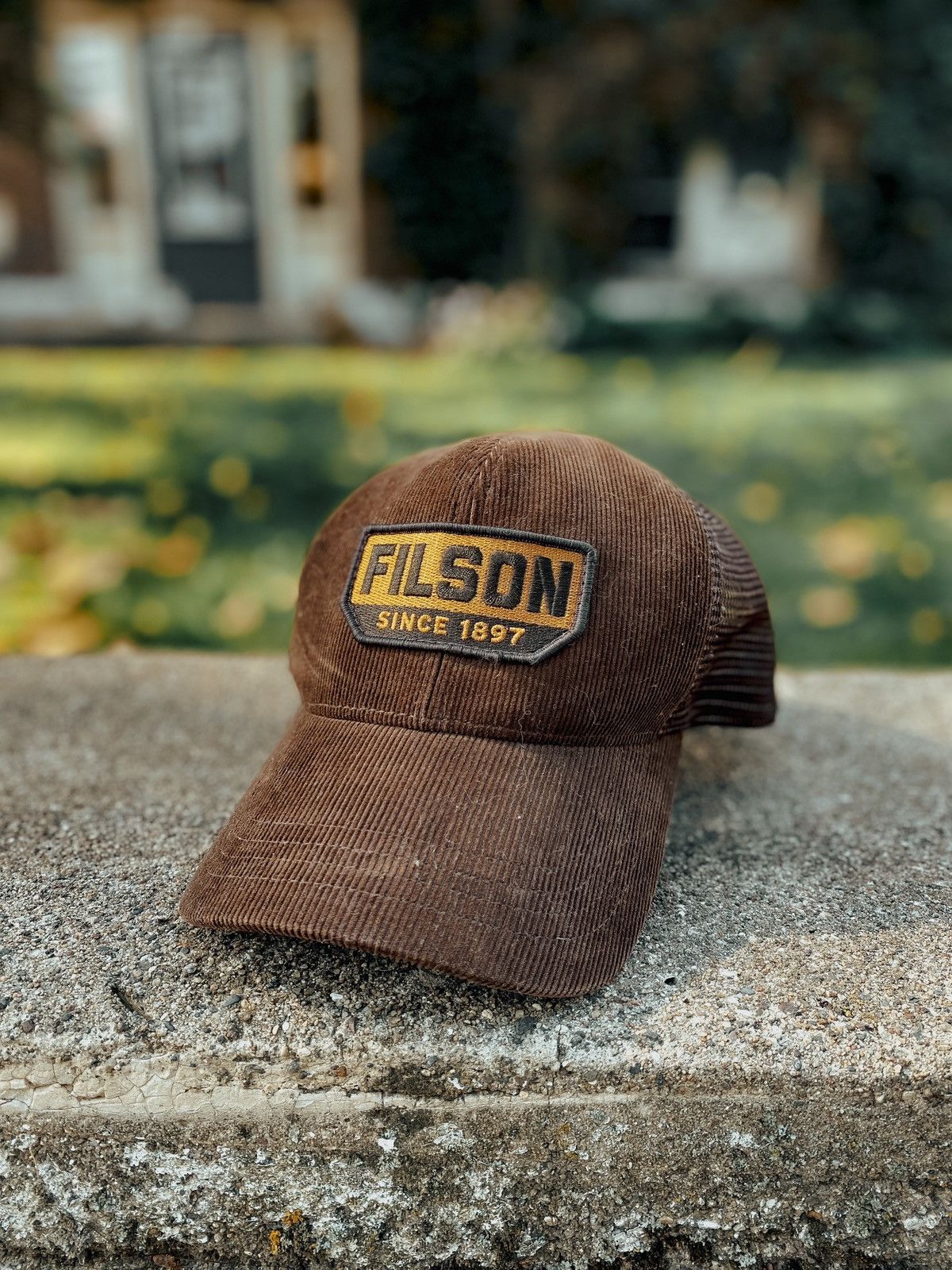 Filson Filson Brown Corduroy Mesh Trucker Hat | Grailed