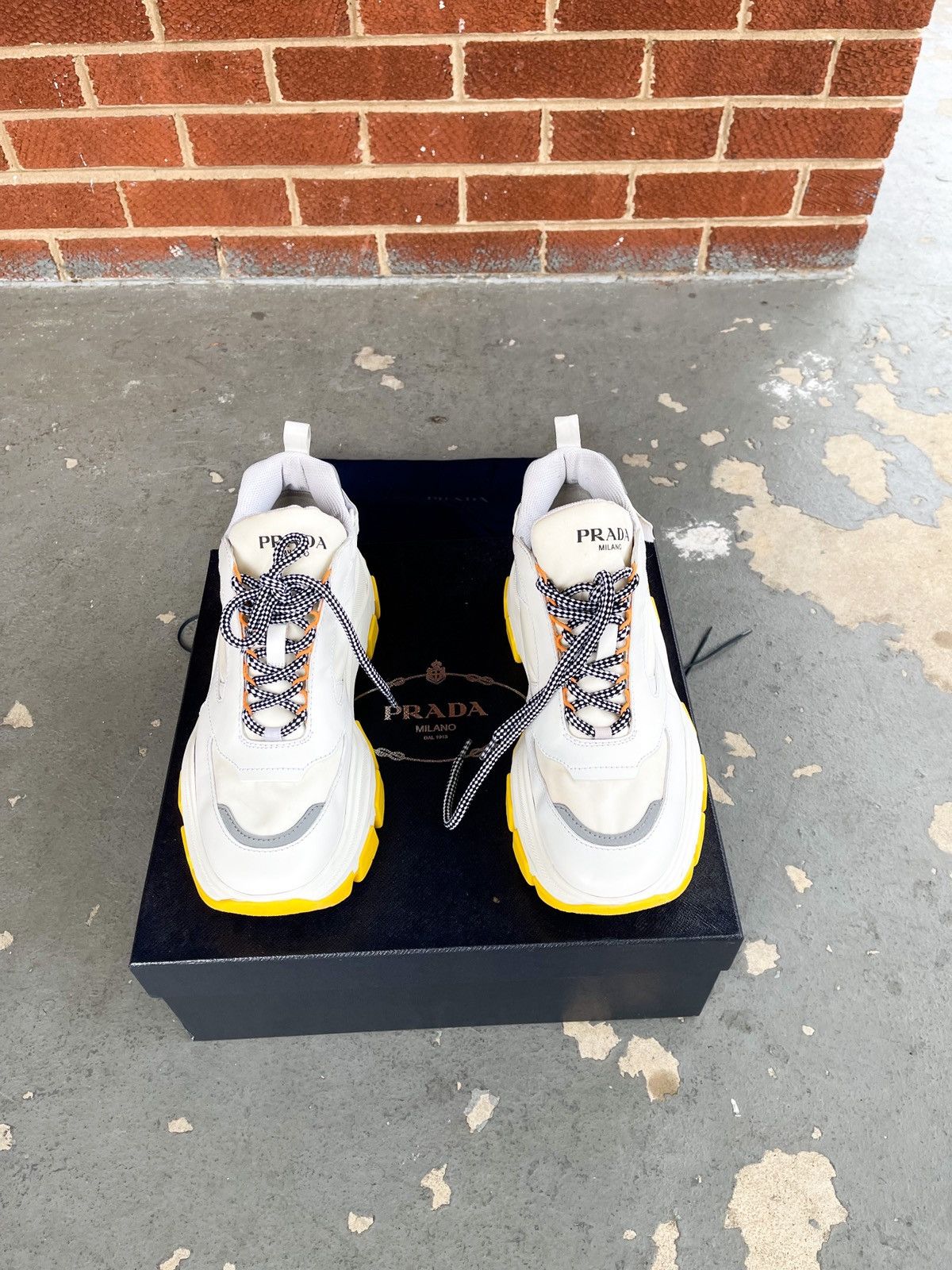 Prada Prada Chunky Block Platform Sneakers size 42 | Grailed