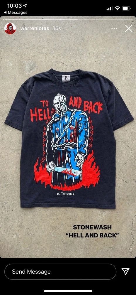 Warren Lotas Warren Lotas Sports Mask Man T-Shirt (Size Medium) | Grailed