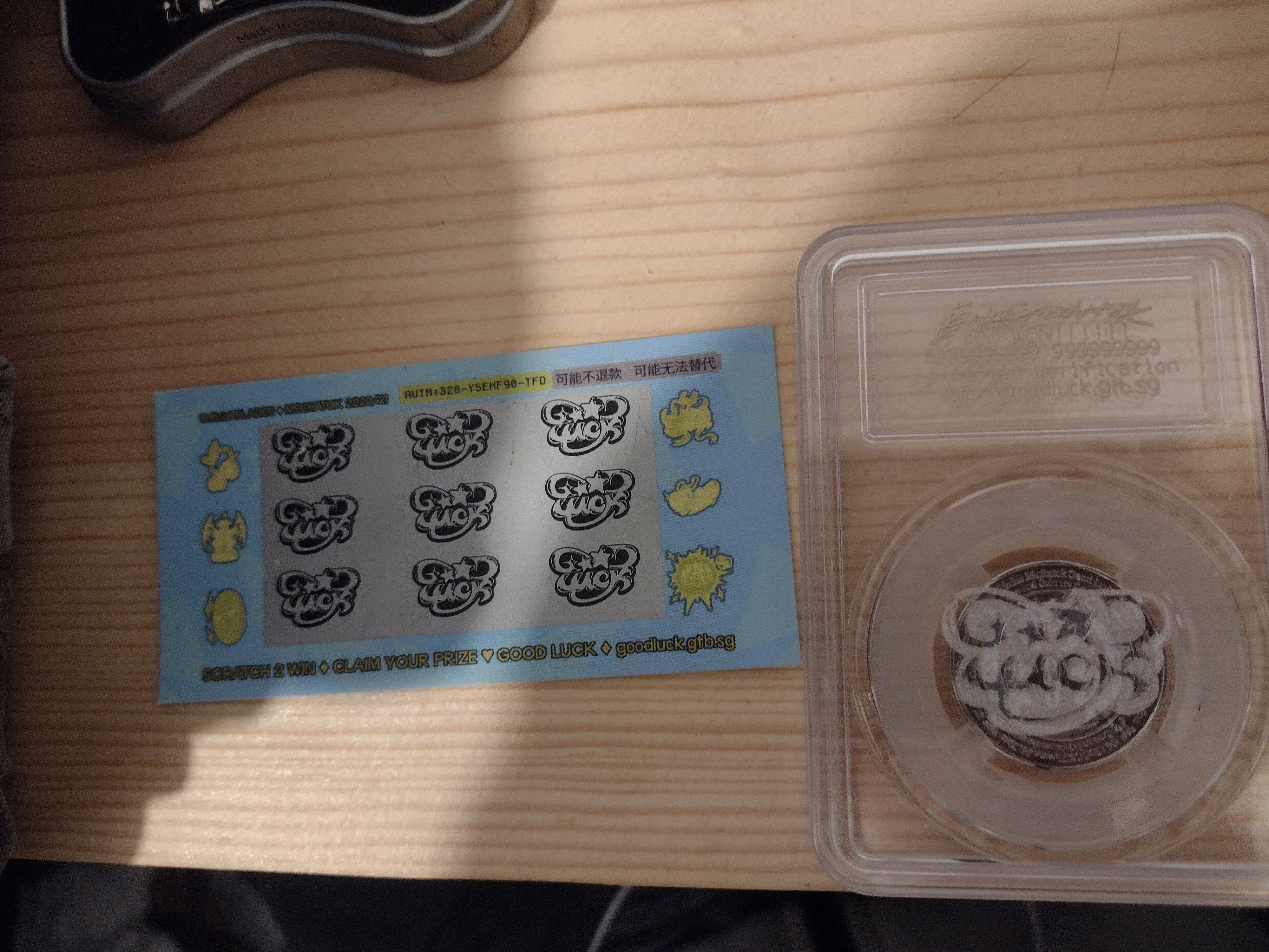 Drain Gang × Sad Boys Bladee x mechatok good luck coin | Grailed