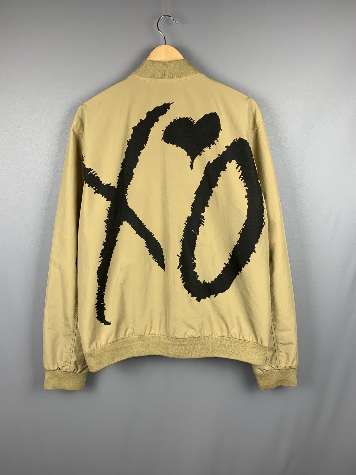 H&M × The Weeknd × XO The Weeknd x HM XO Bomber Khaki Beige Bomber ...