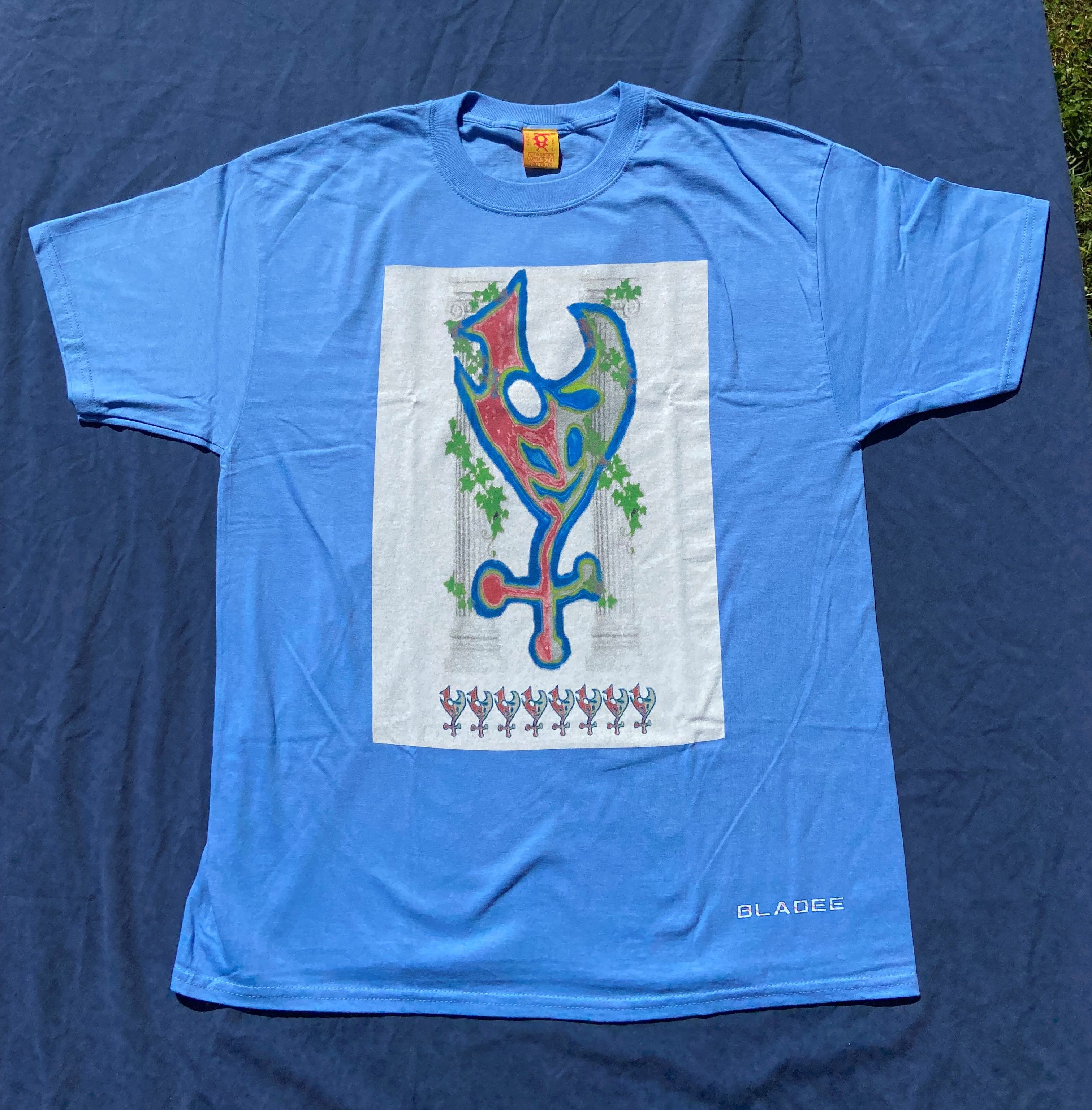 Drain Gang × Sad Boys Bladee Excelsior Temple Sprite T-shirt (Blue) - L ...