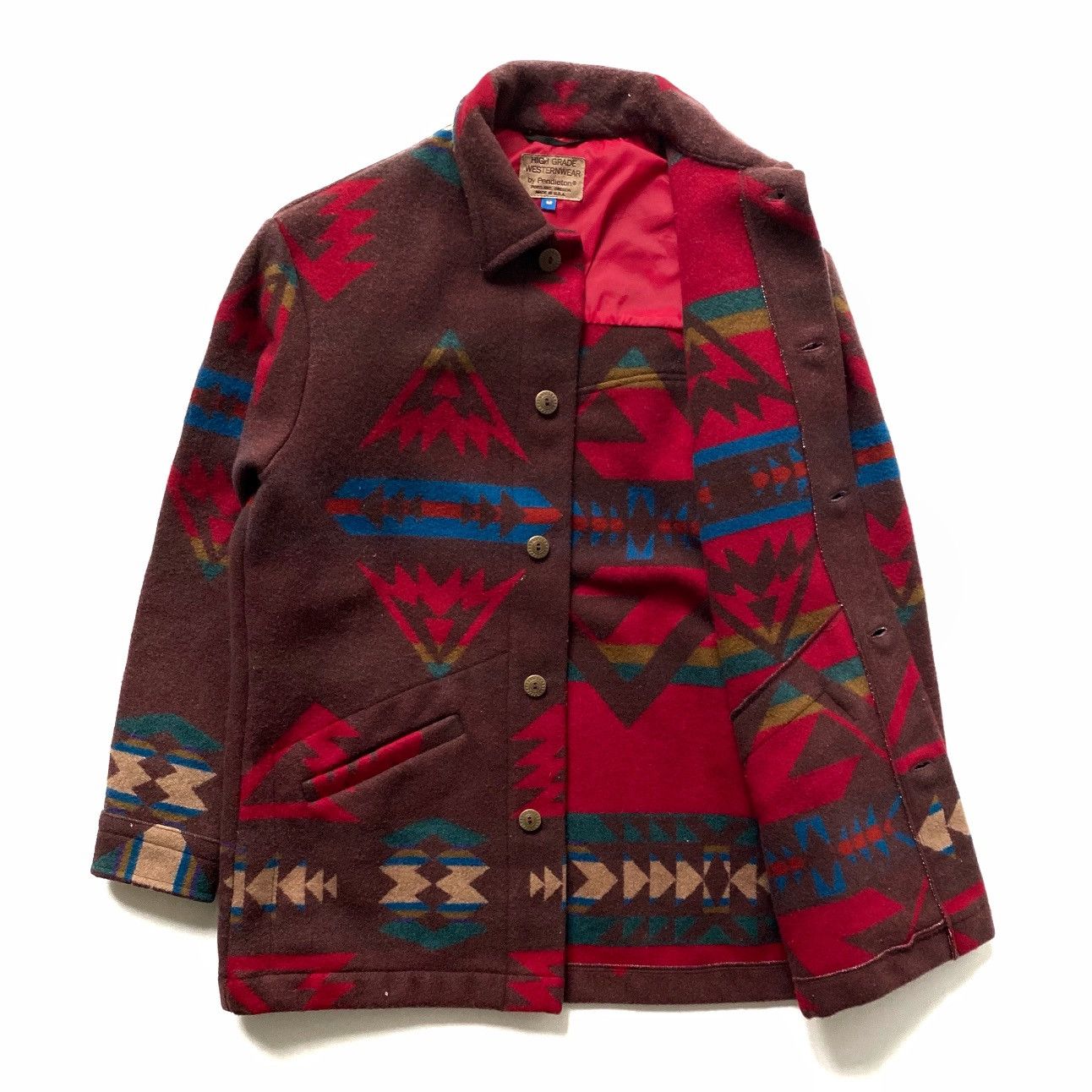 Pendleton Vintage Pendleton Western Wear Wool Blanket Cloak Jacket ...