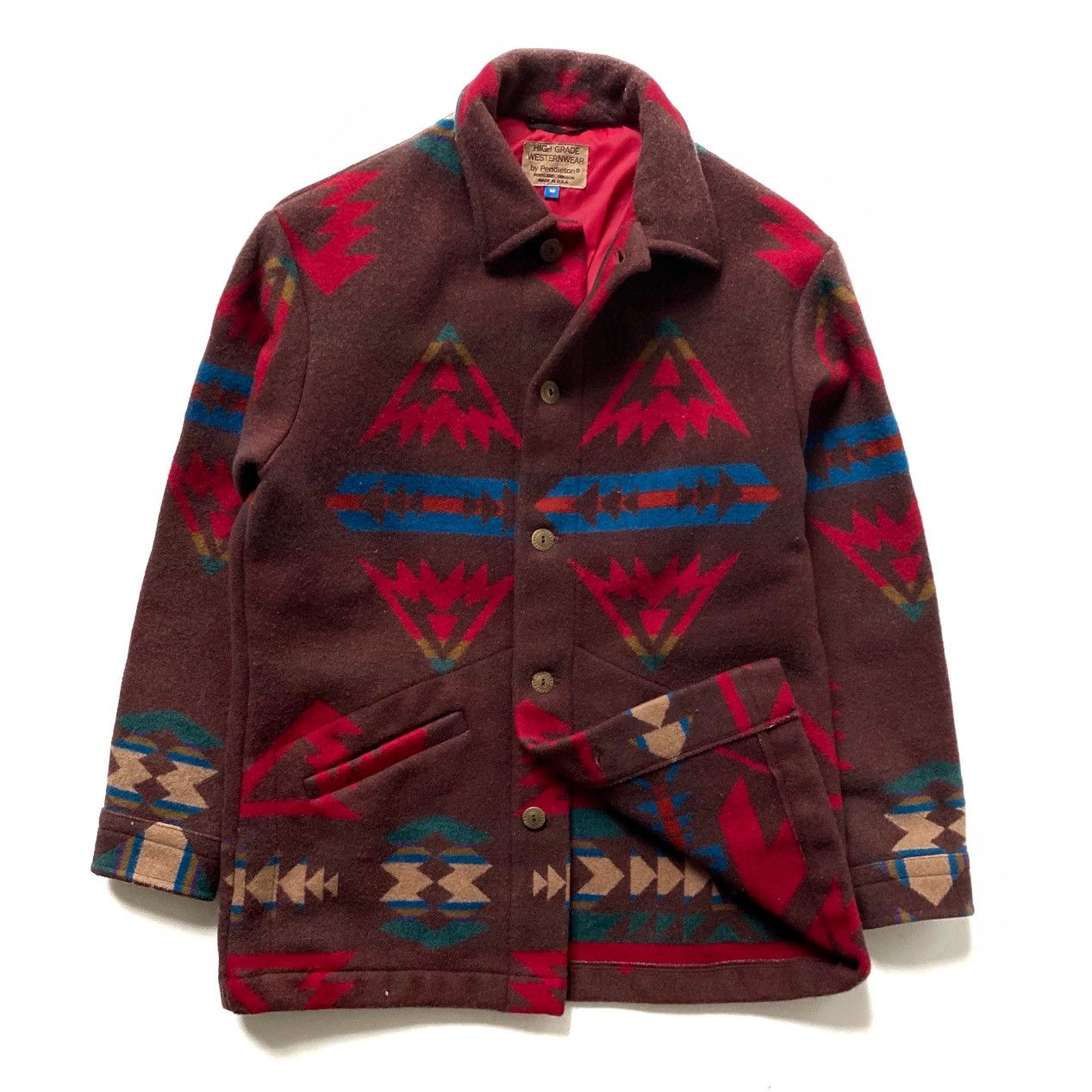 Pendleton Vintage Pendleton Western Wear Wool Blanket Cloak Jacket ...