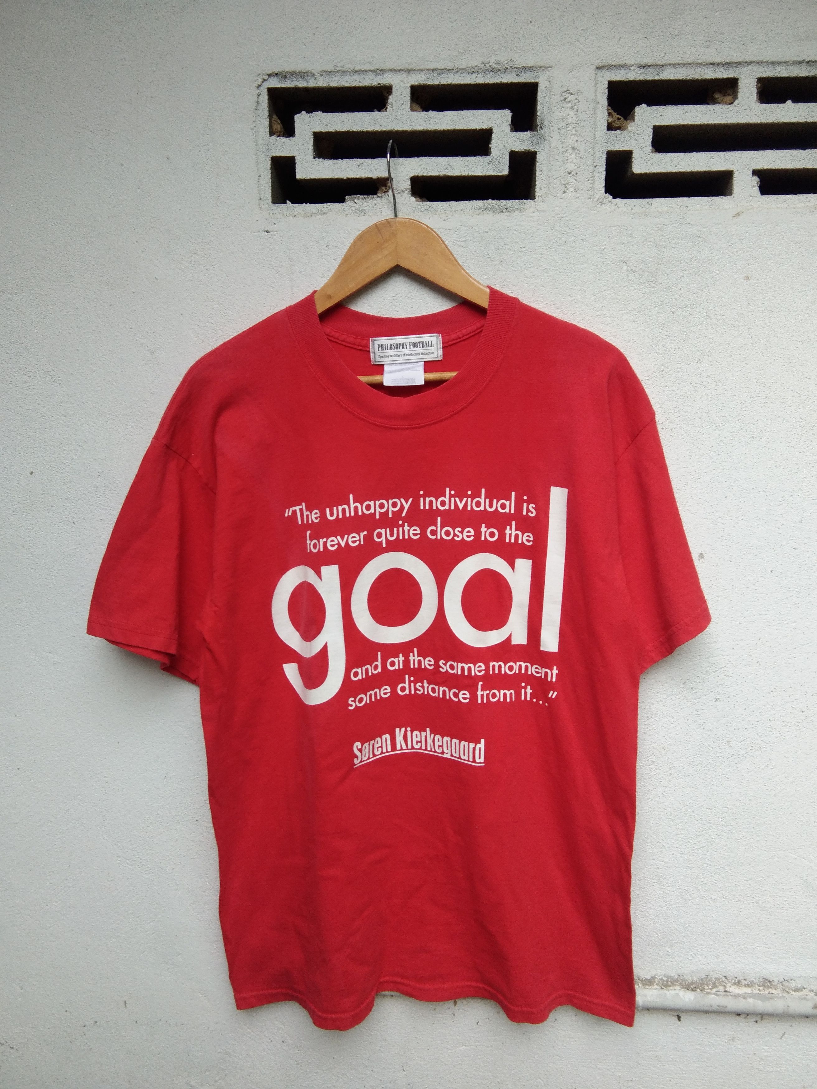 Art × Vintage Vintage Philosophy Football by Soren Kierkegaard Tshirt ...