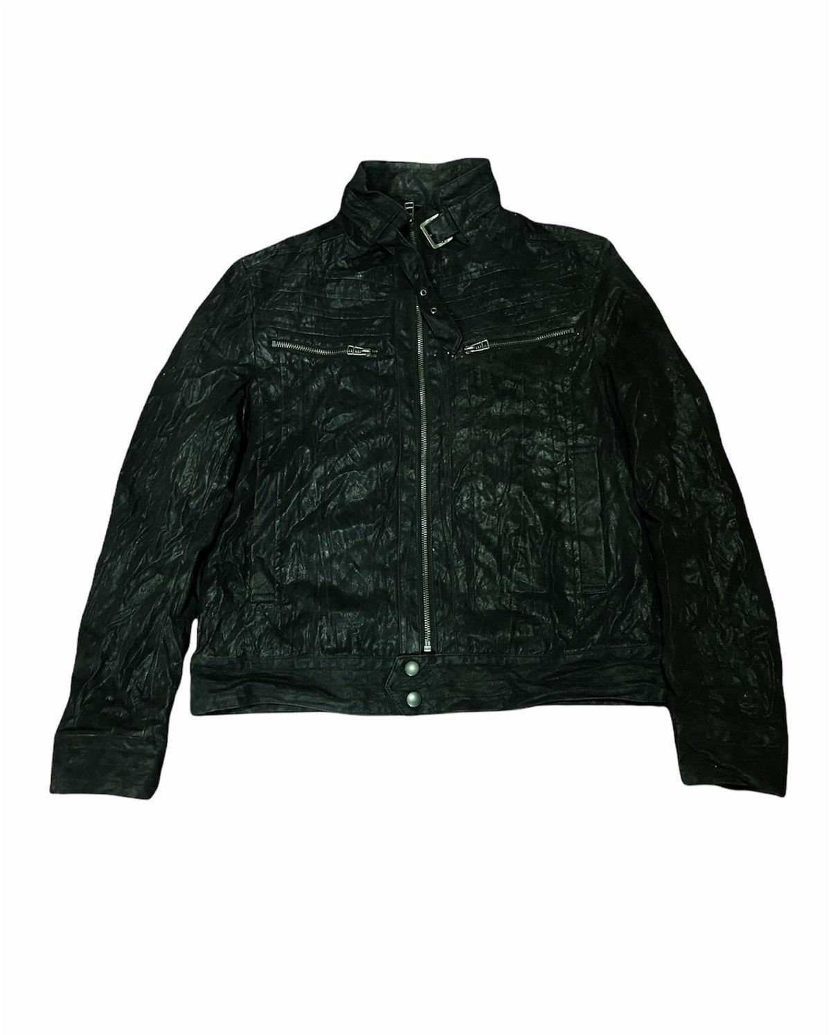 Leather 🔥DHL SHIPPPING🔥SPINALH LEATHER JACKET CYBER PUNK FASHION | Grailed