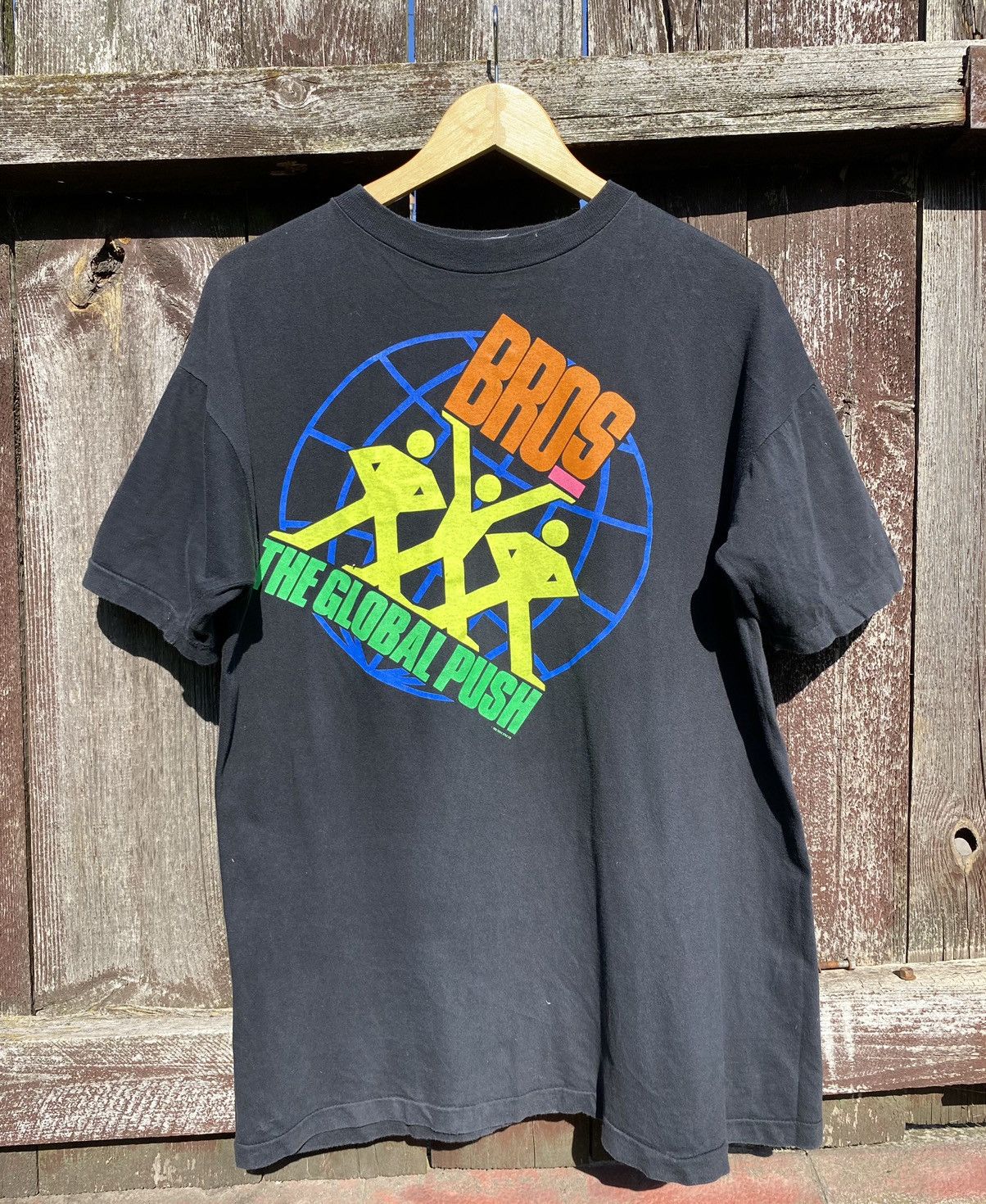 Band Tees × Made In Usa × Vintage Vintage 1988 Bros The Global Push ...