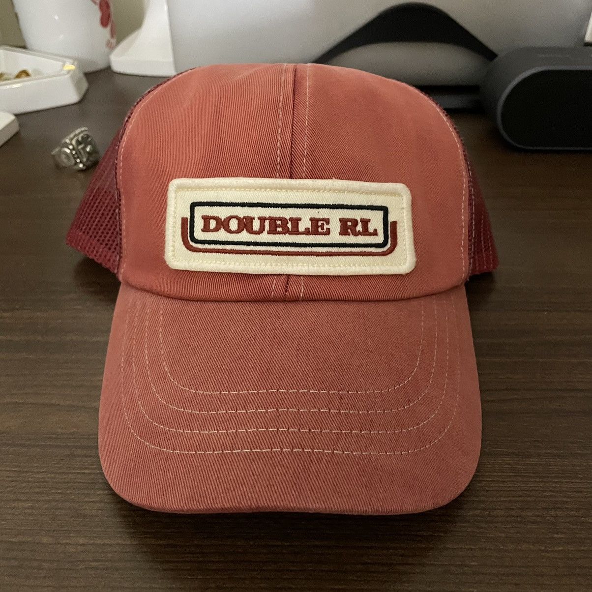 RRL Ralph Lauren Double RL Mesh Trucker Hat Red | Grailed