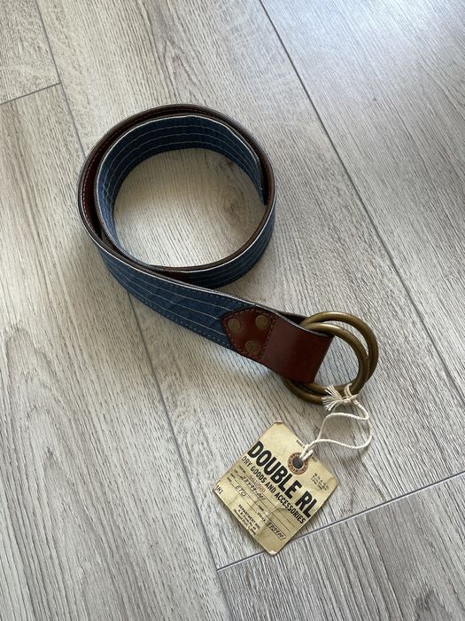 RRL Ralph Lauren DOUBLE RL RRL RALPH LAUREN POLO western leather denim ...