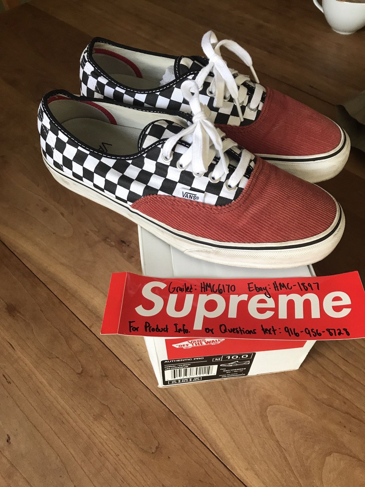 Supreme × Vans Supreme Vans Corduroy And Checkered Vans | Grailed