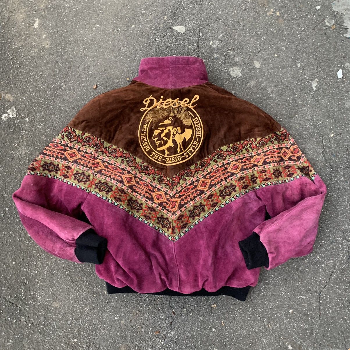 Diesel 80s Diesel Rare Varsity Jacket Sherpa | Grailed