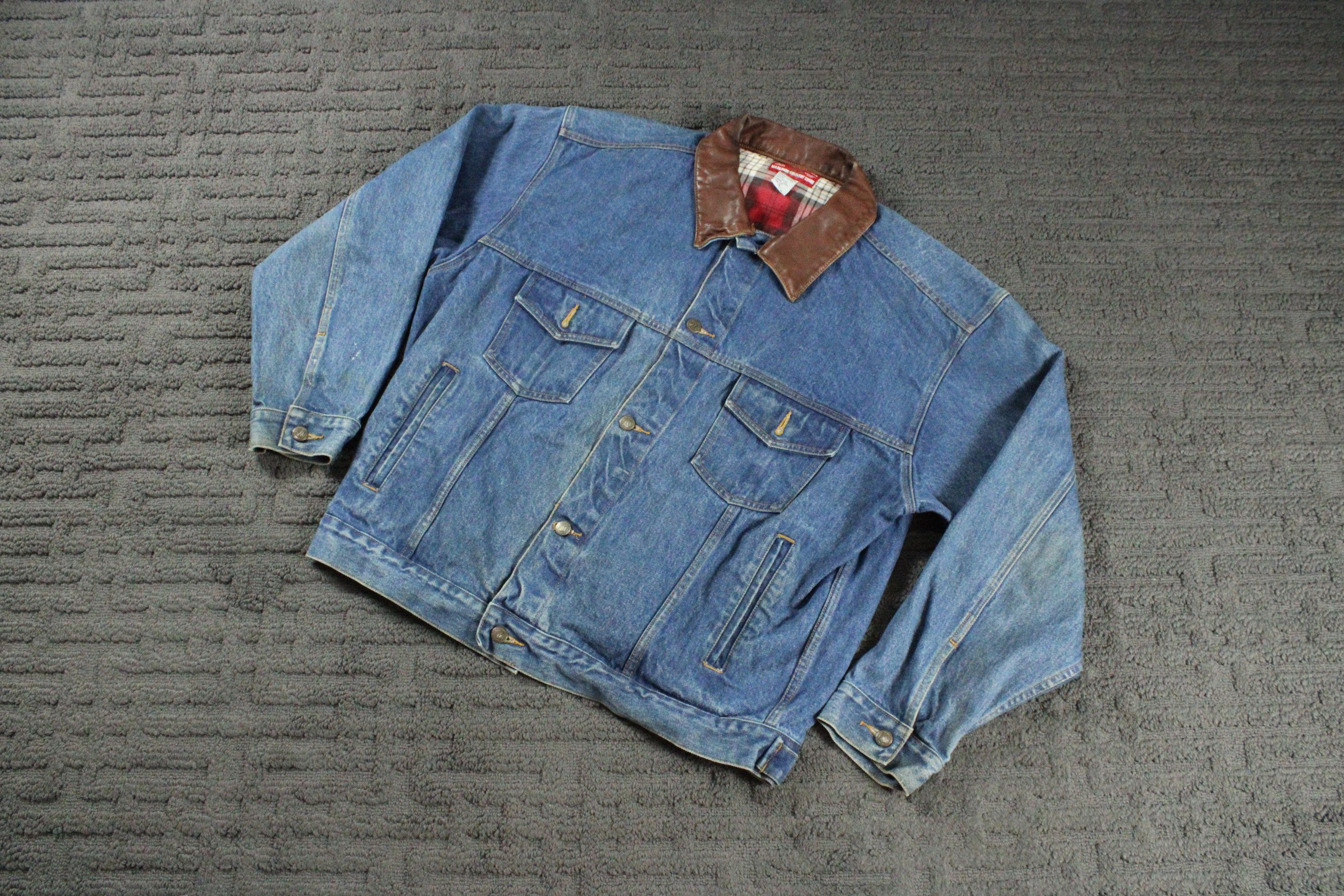 Marlboro × Vintage Vintage Marlboro Cigarettes Denim Jean Bomber Jacket ...