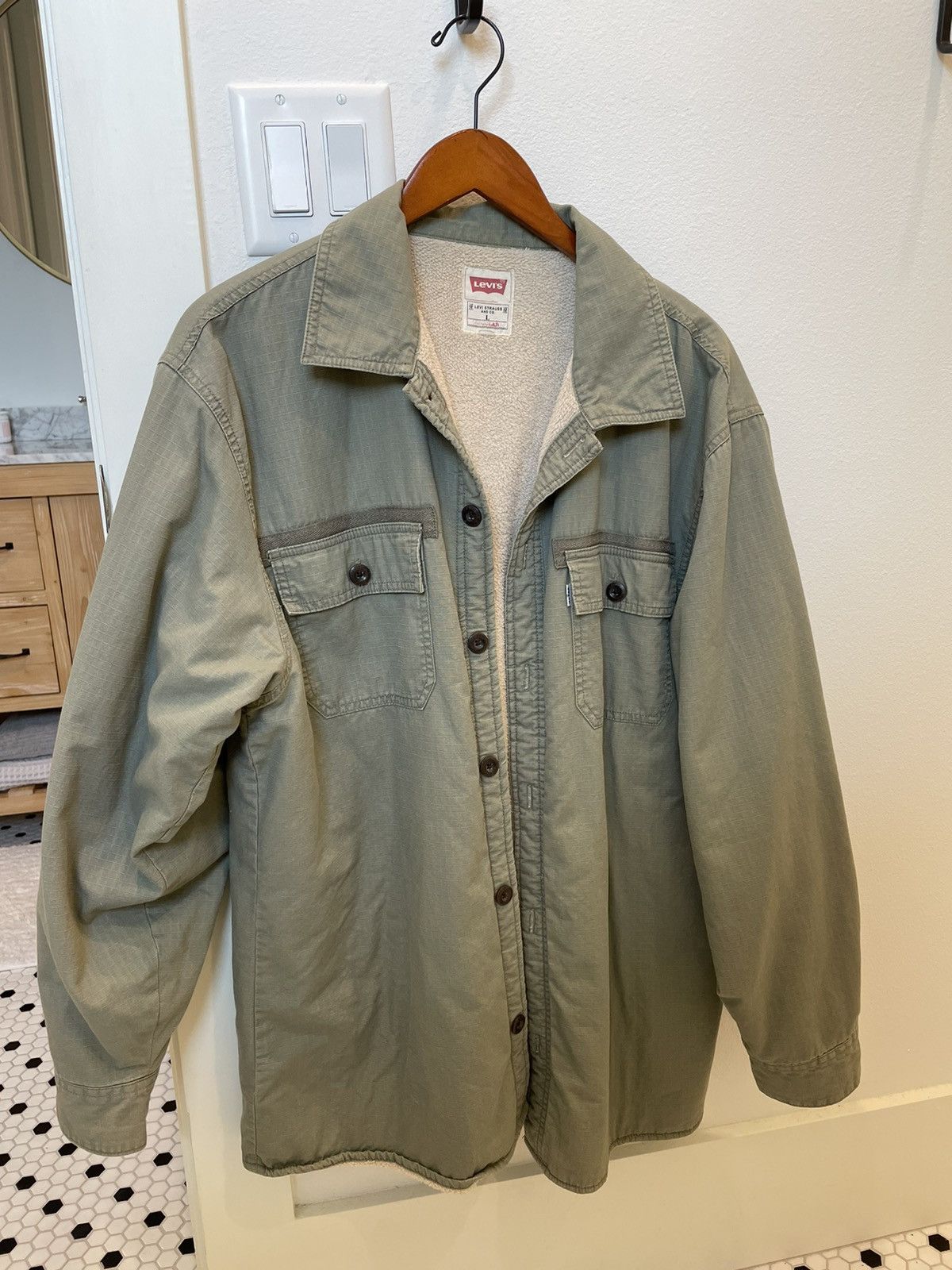 Hype × Streetwear × Vintage Vintage Olive Green Levi’s Jacket | Grailed