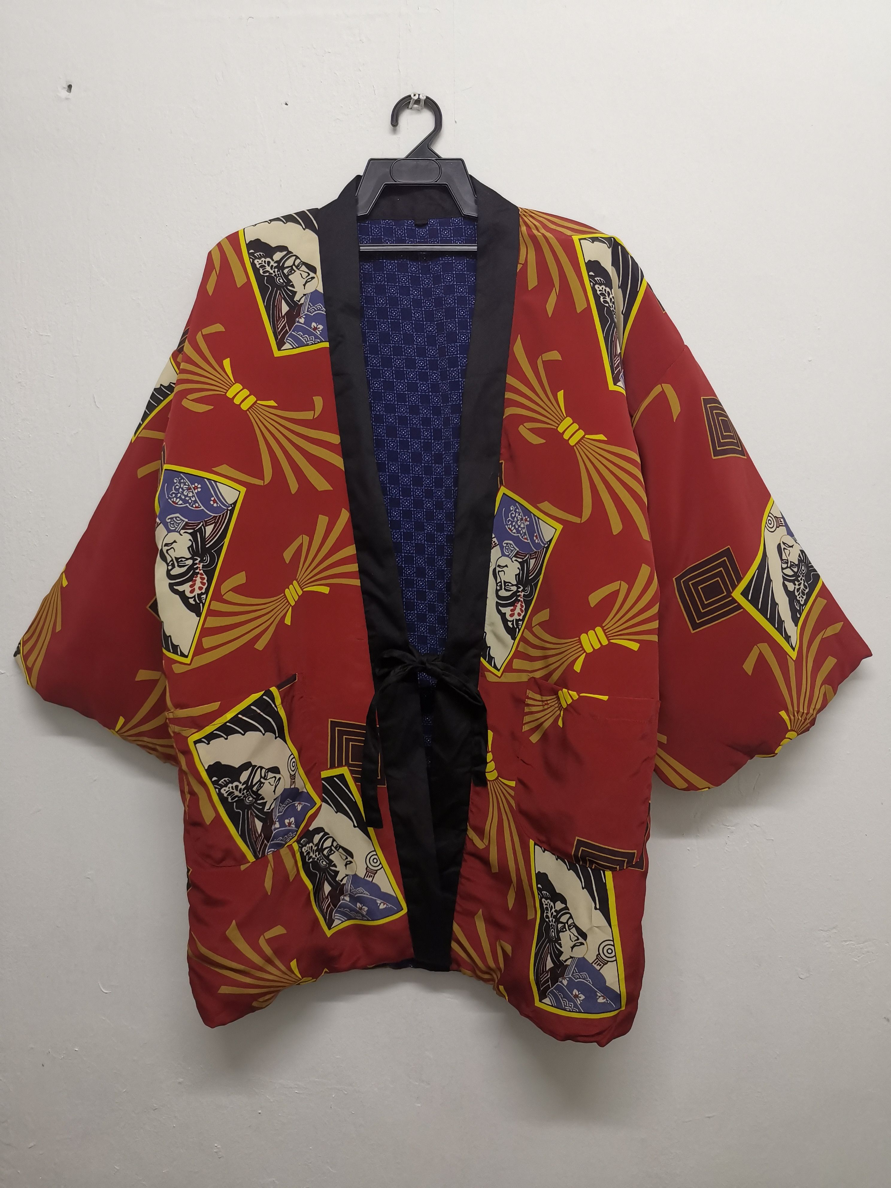 Cardigan × Kimono Japan Dragon Reversible Japanese Traditional Kimono ...