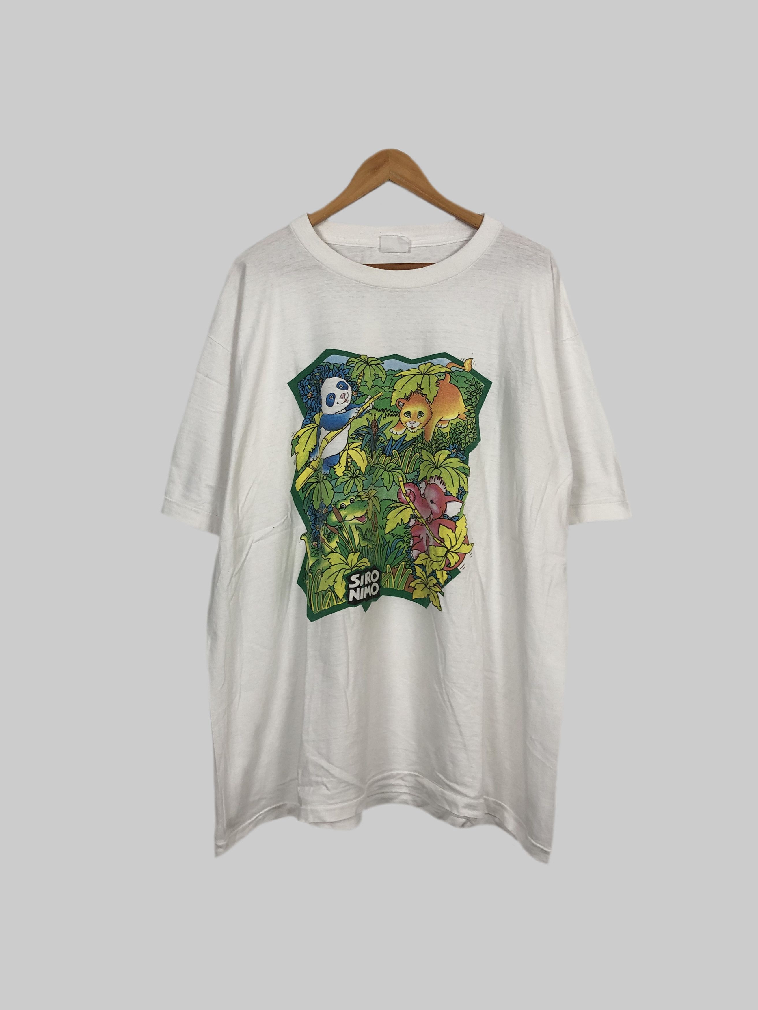 Animal Tee × Vintage Vintage 90s Siro Nimo Jungle Panda Lion Crocodile ...