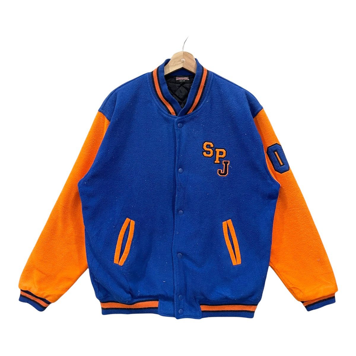 Spalding × Varsity Jacket Vintage!! Spalding Colour Block Varsity ...