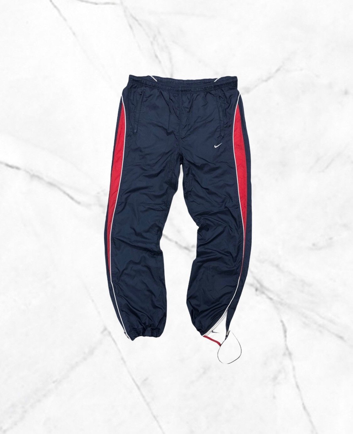 Nike Rare 90's Vintage Nike Track Pants double swoosh logo | Grailed