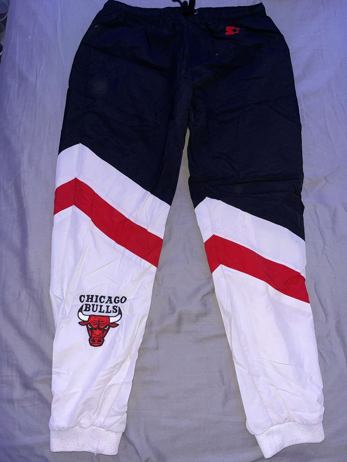 NBA × Starter × Vintage STARTER X NBA X CHICAGO BULLS WARM UP PANTS ...