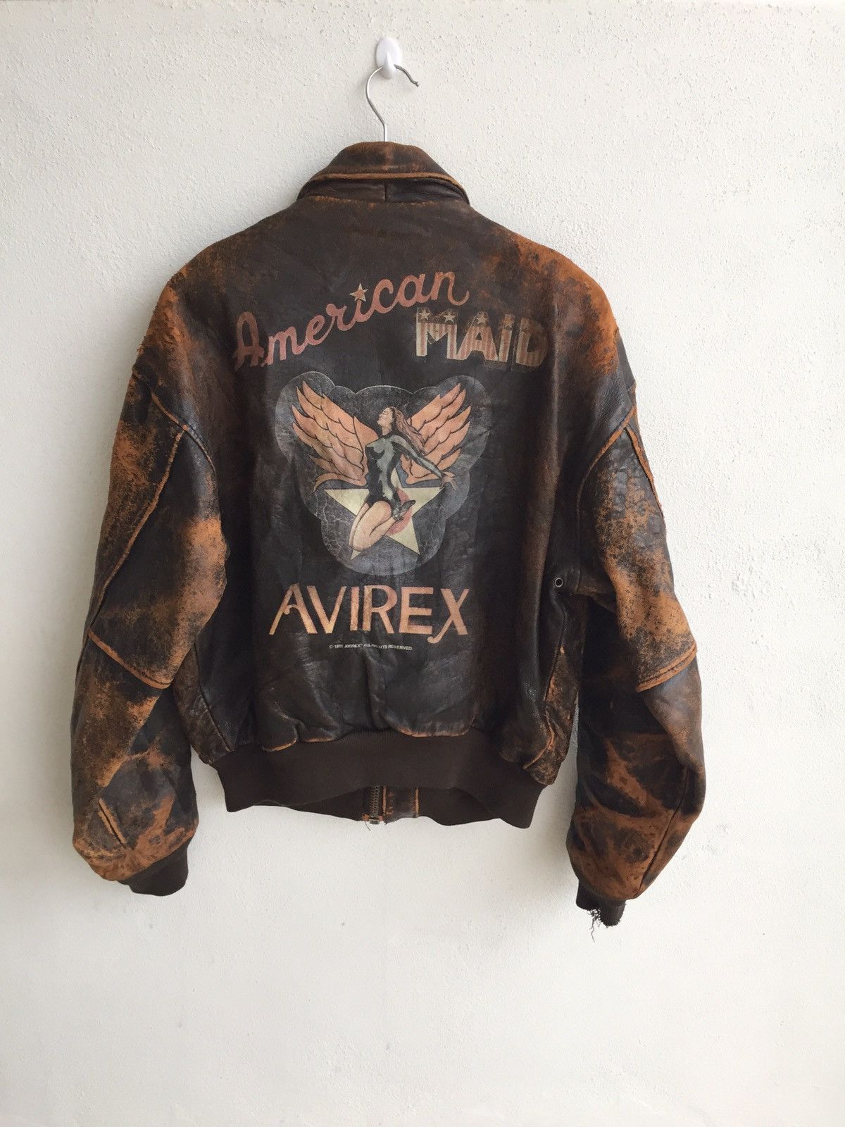 Avirex × Vintage Vintage Avirex Type A-2 Leather Jacket/Avirex Type A2 ...
