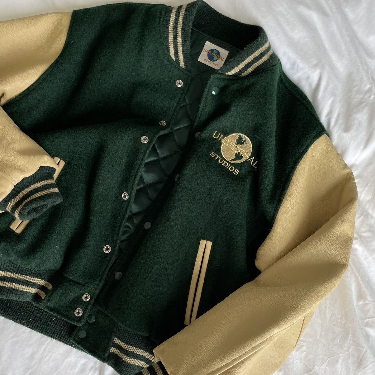 Vintage Universal Studios Letterman Varsity Jacket | Grailed