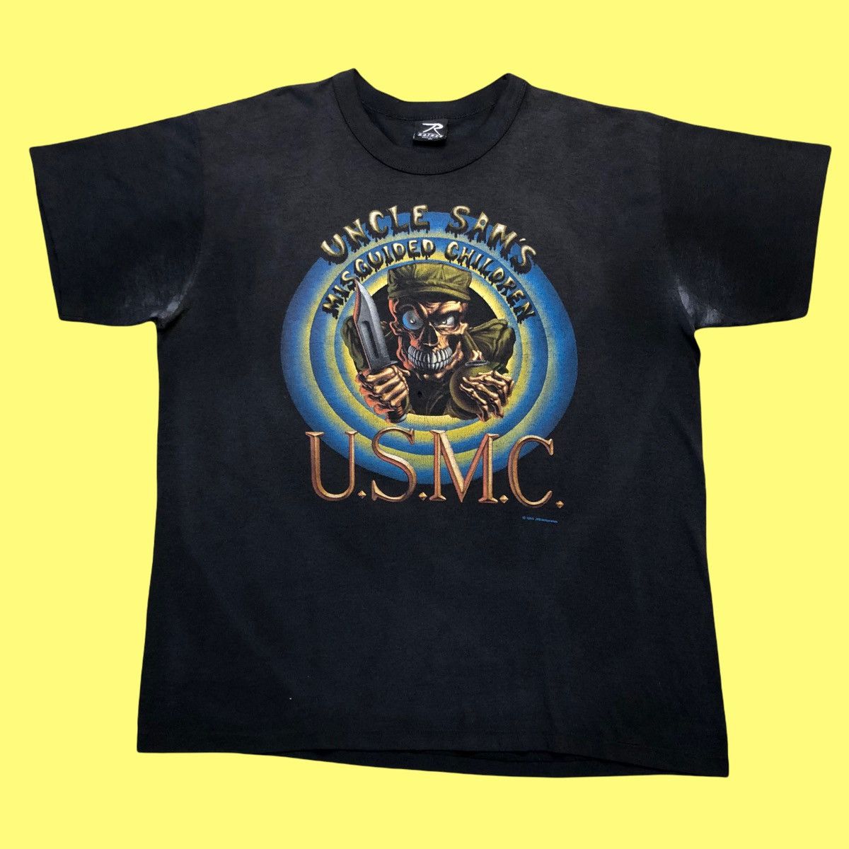 Vintage Vintage Uncle Sam Misguided Children 3D Emblem Type T-Shirt ...