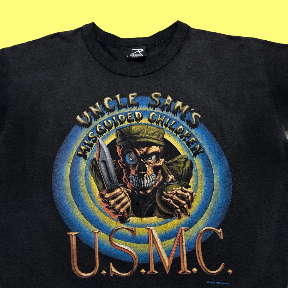 Vintage Vintage Uncle Sam Misguided Children 3D Emblem Type T-Shirt ...