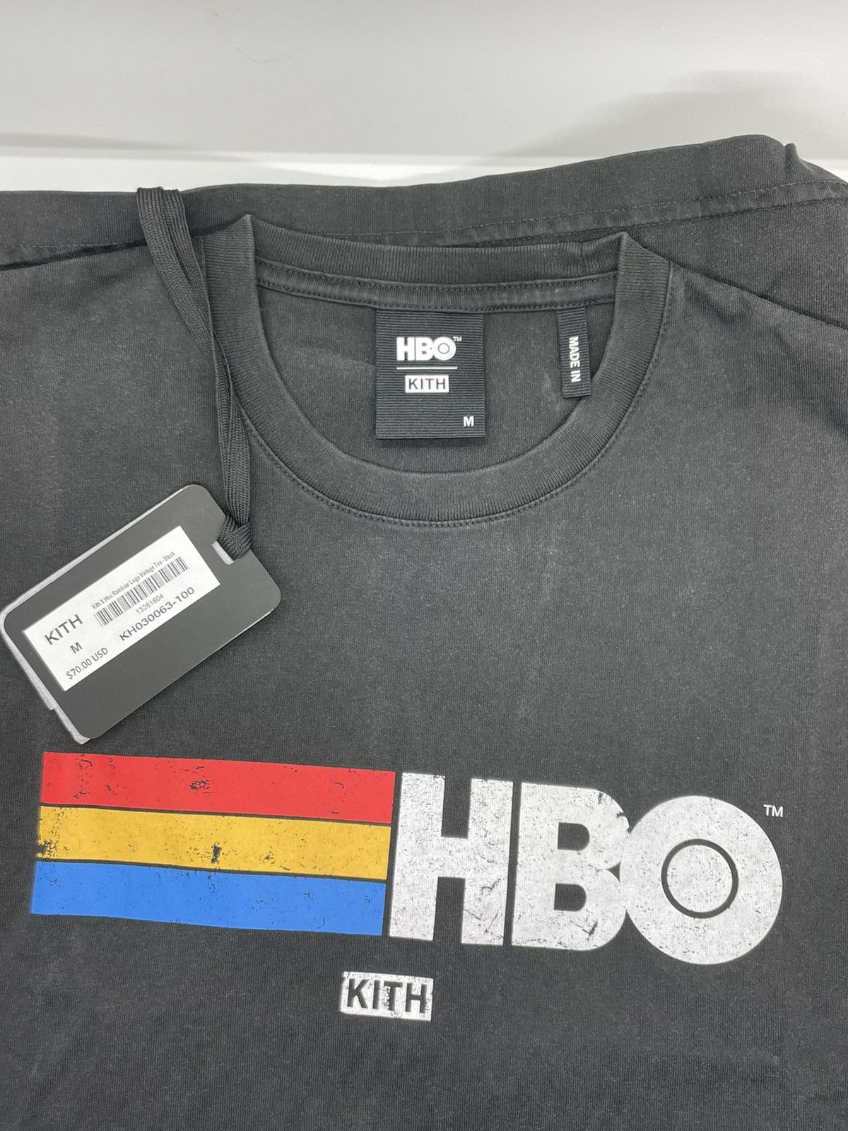 Kith Kith for HBO Rainbow Logo Vintage Tee - Black | Grailed
