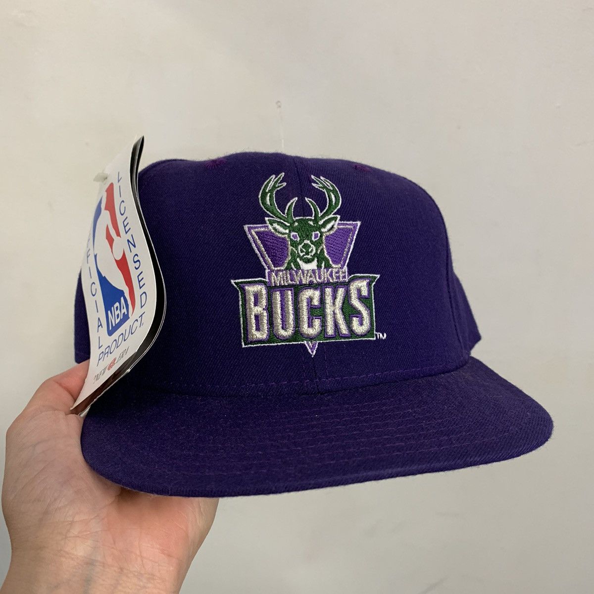NBA × New Era × Vintage 7 1/4 Deadstock Vintage New Era Bucks Hat | Grailed