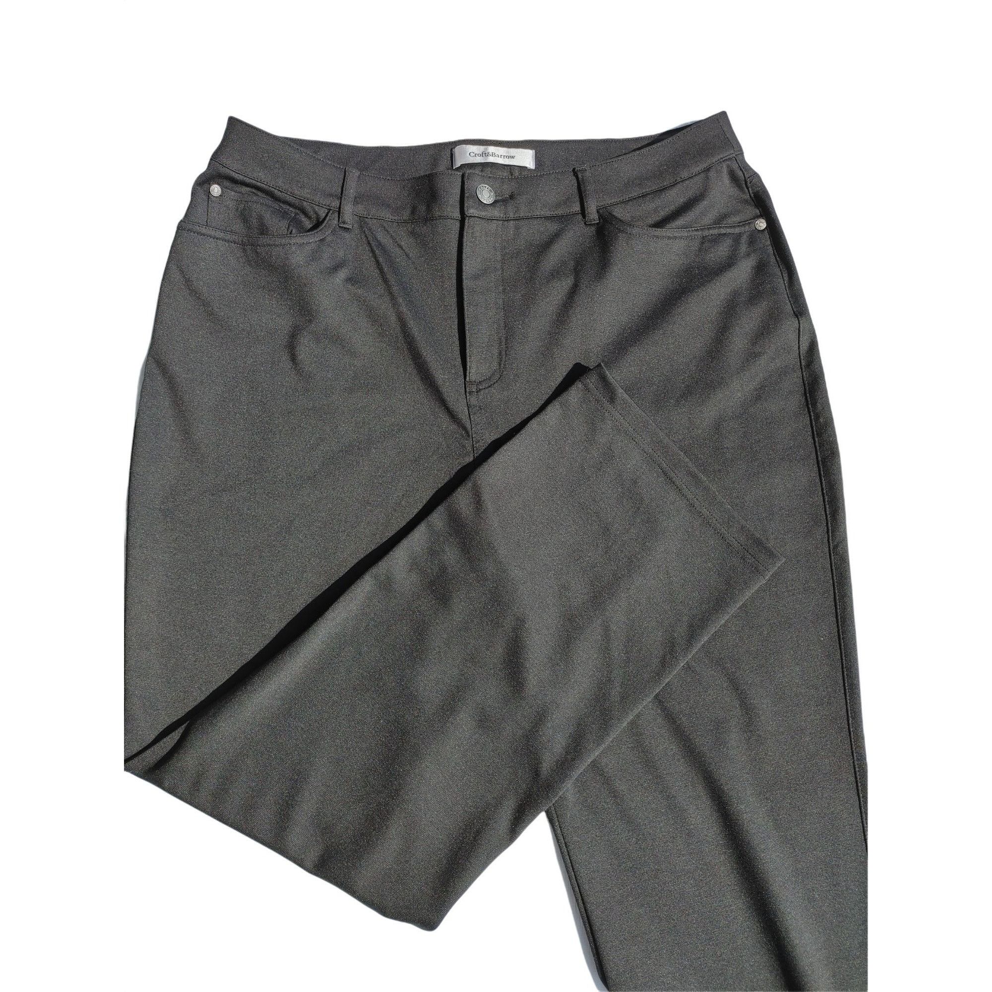 Croft & Barrow WOMENS CROFT AND BARROW PANTS BLACK STRETCH SIZE 16 ...