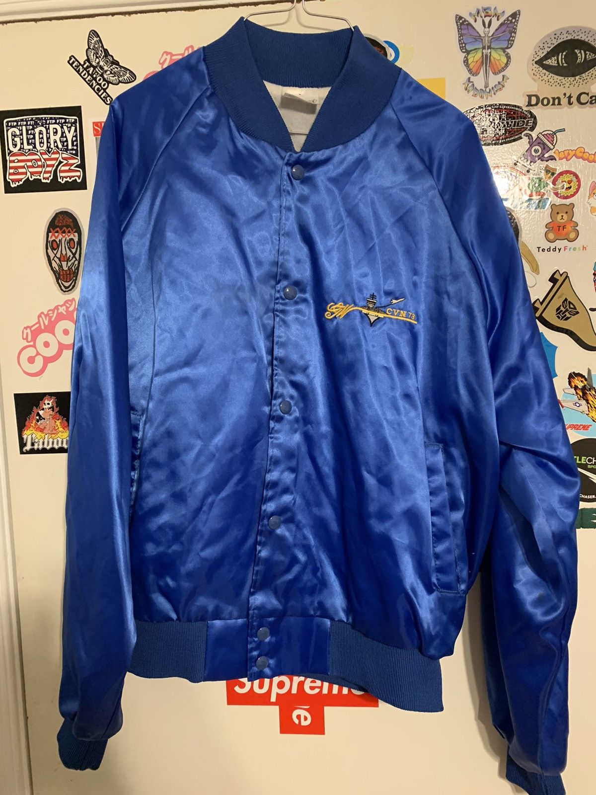 Vintage Blue jet bomber jacket | Grailed