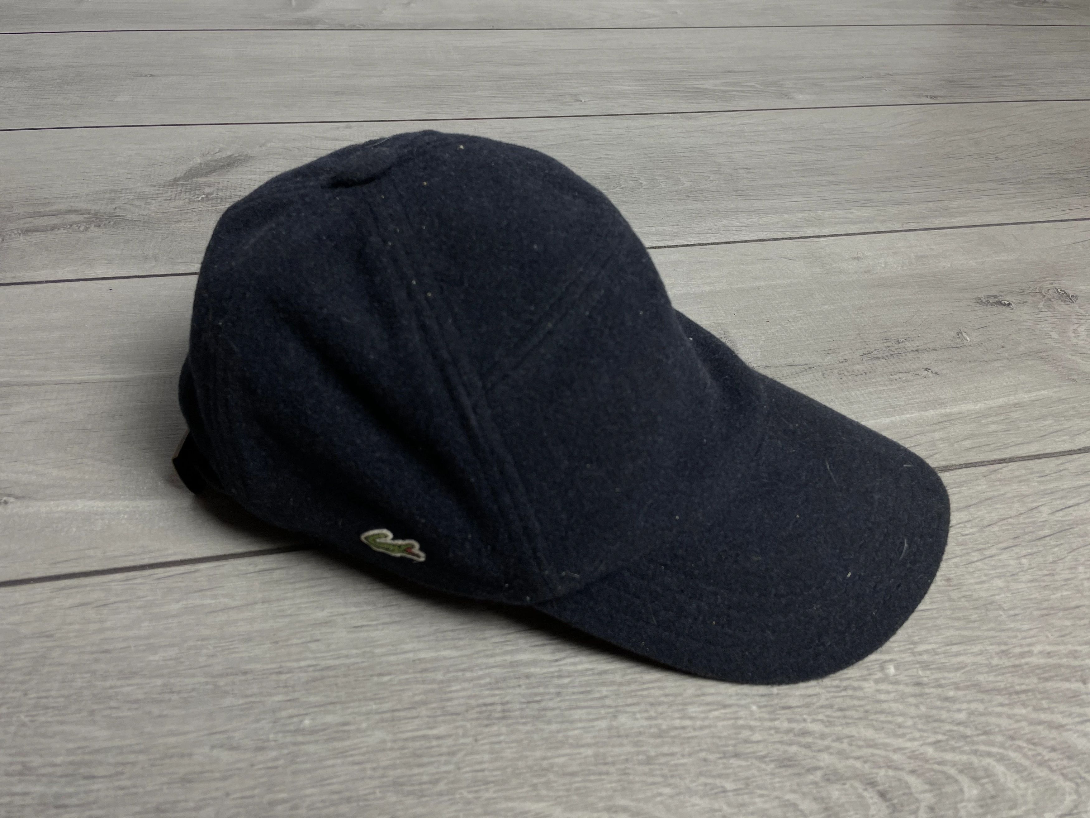 Vintage Lacoste cap wool vintage color navy small logo | Grailed