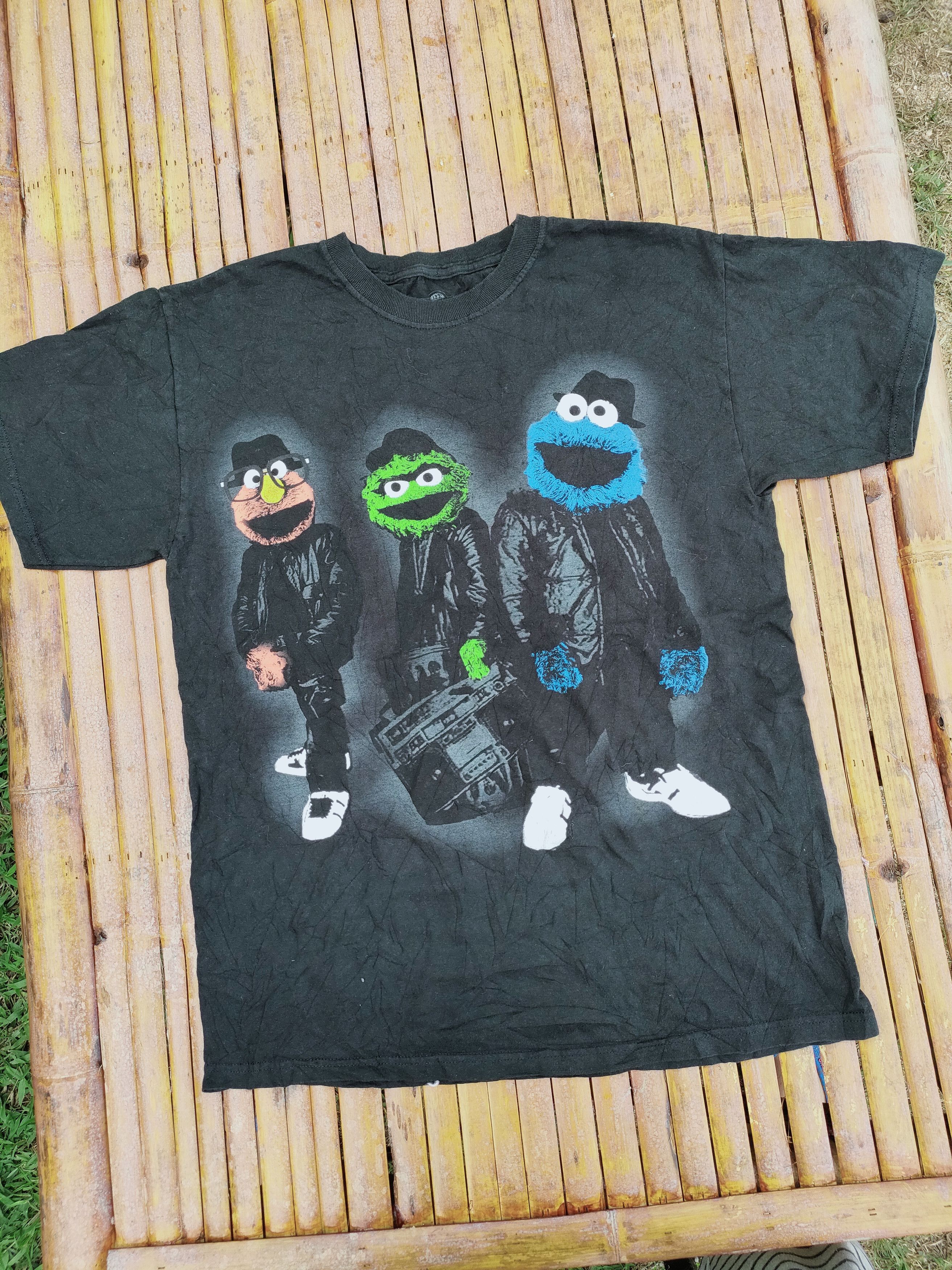 Cartoon Network Sesame Street Parody Run Dmc Tshirt | Grailed