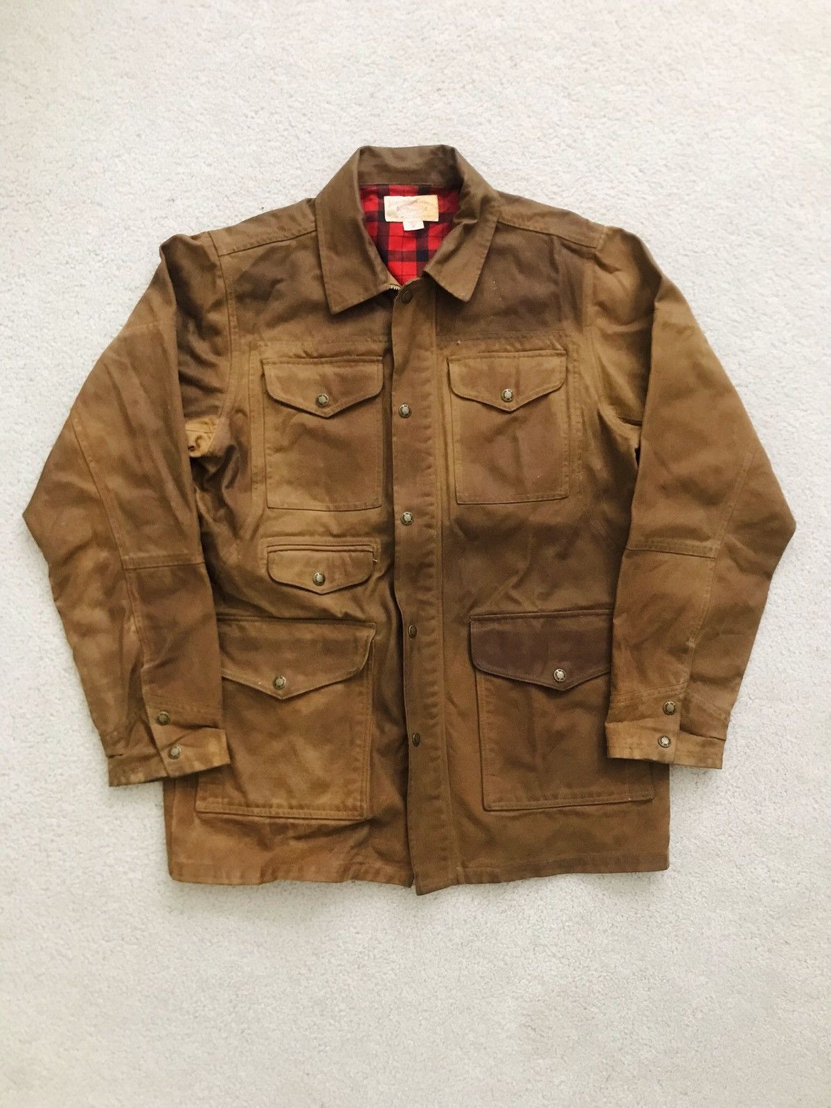 Filson × Vintage Filson Tin Cloth Wax Field Hunting Jacket | Grailed