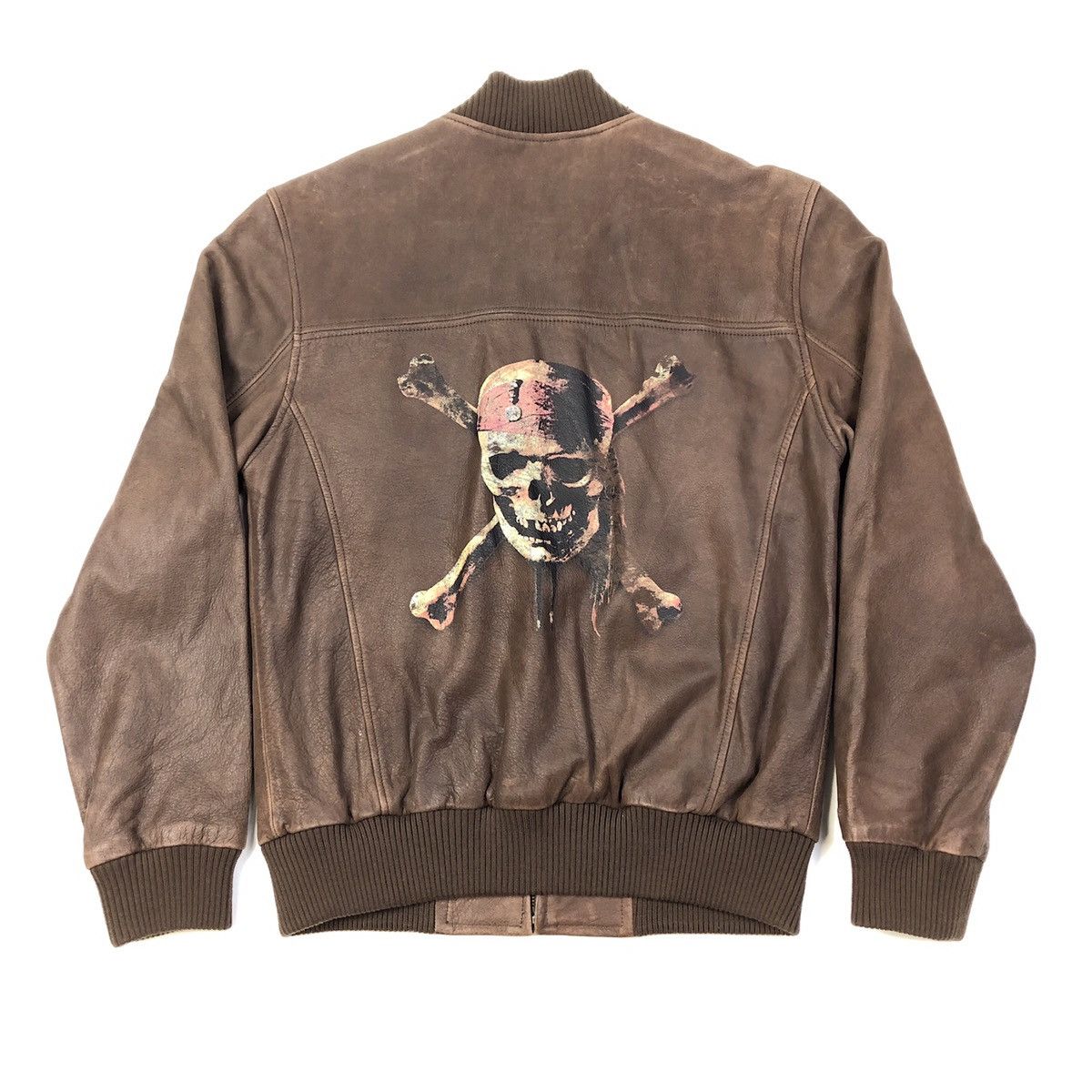 Vintage Disney Pirates of the Caribbean Leather Jacket Size Small | Grailed