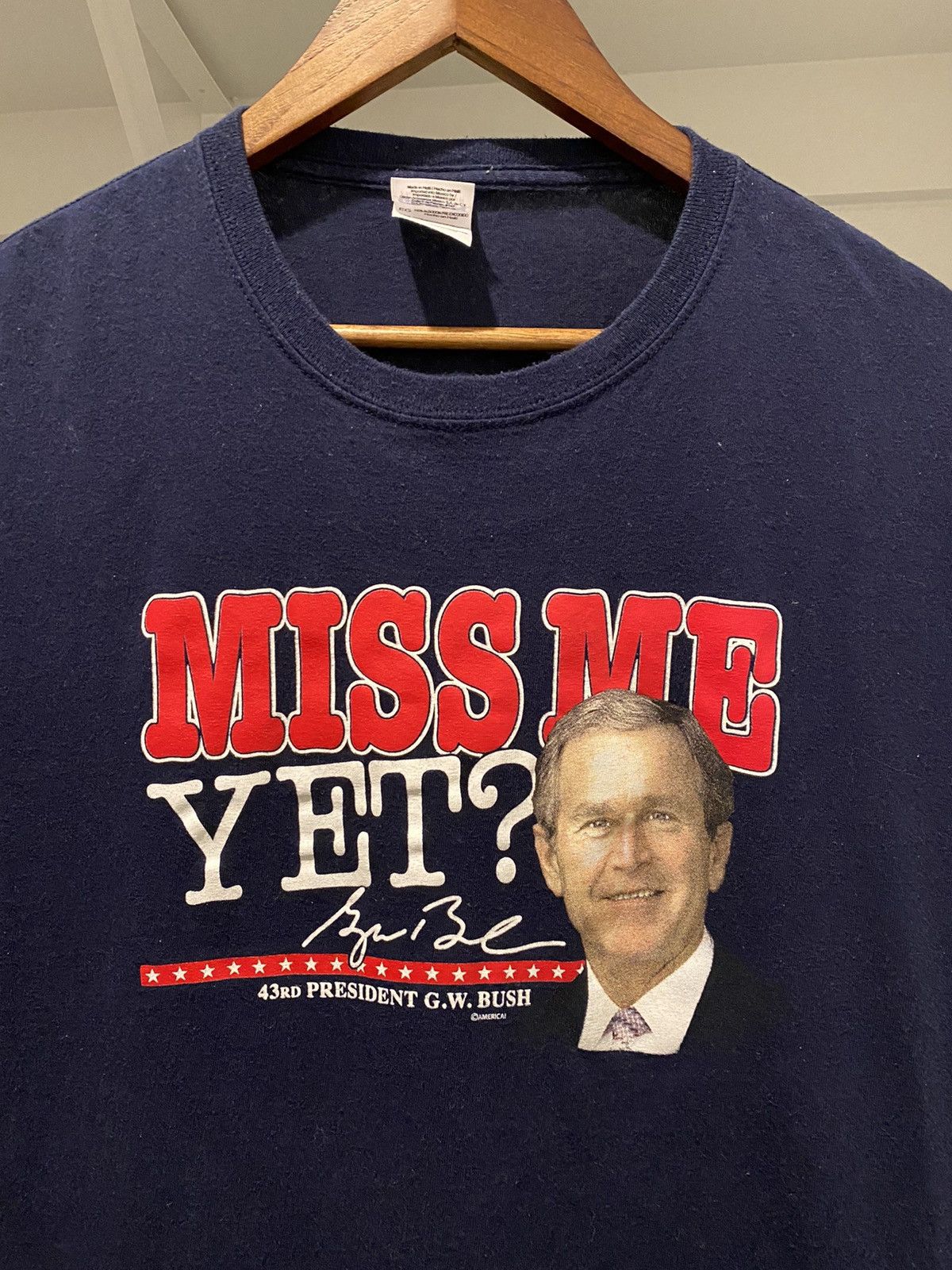 Streetwear × Vintage Vintage George Bush T Shirt | Grailed