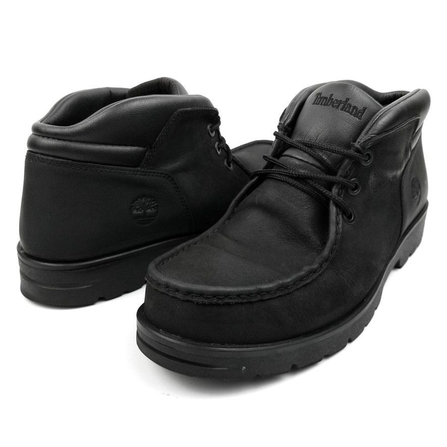 Timberland Timberland Black Newtonbrook Moc-Toe Leather Chukka Boots ...
