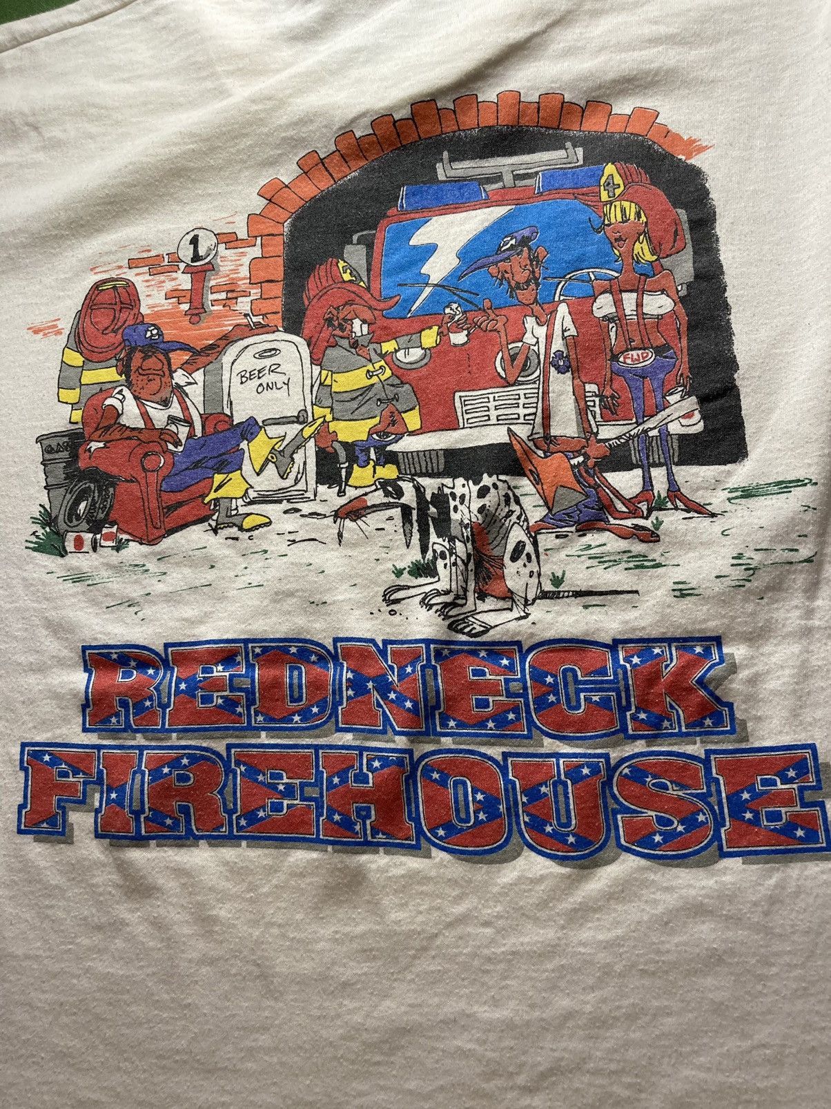 Fruit Of The Loom × Vintage 90s Redneck Firehouse Firefighters Comedy ...