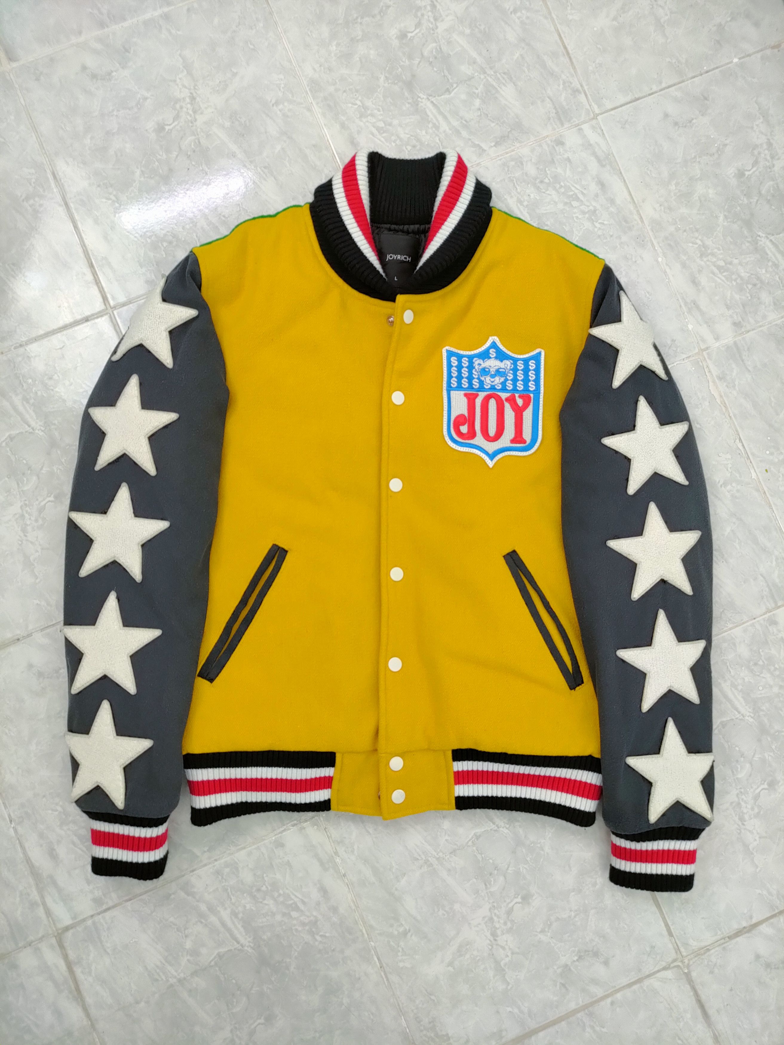 Japanese Brand Joyrich Varsity Jacket Big Logo | Grailed
