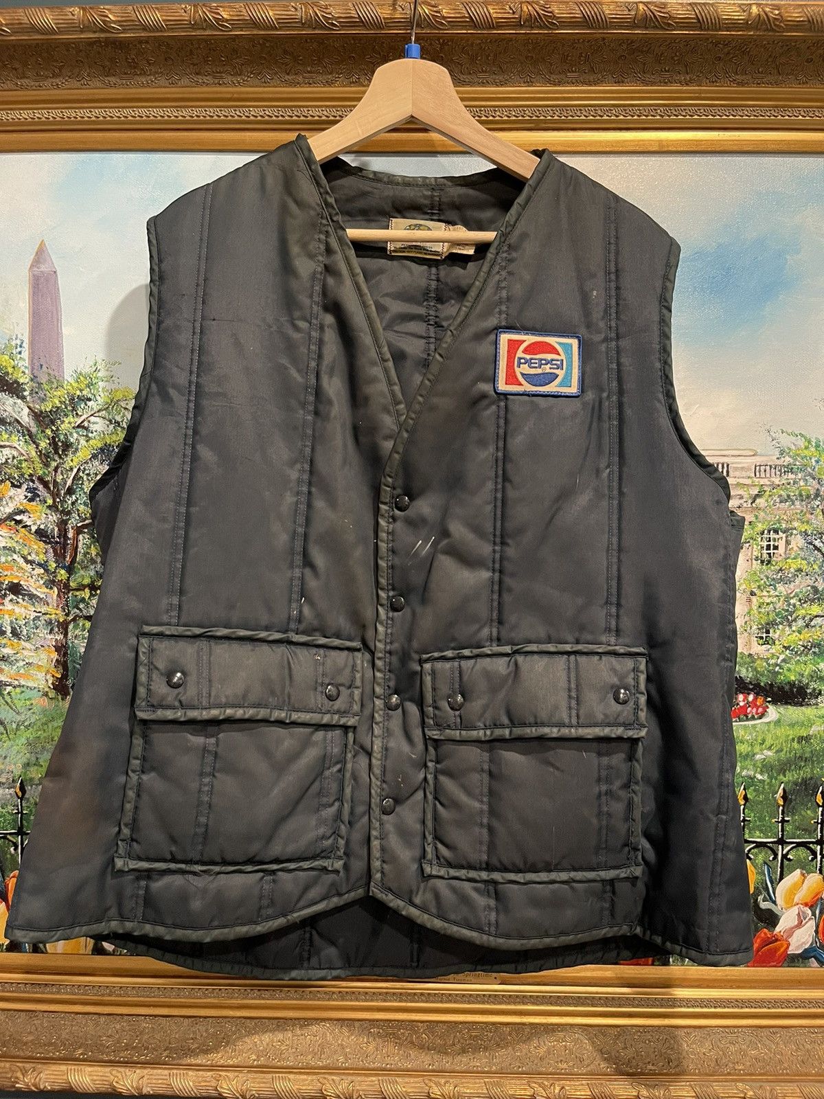 Made In Usa × Pepsi × Vintage Vintage Pepsi uniform promo jacket vest ...