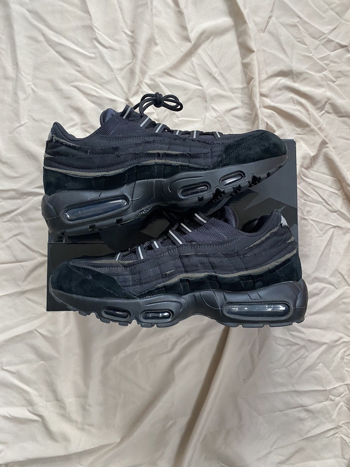 Comme des Garcons × Nike CDG Air Max 95 Black | Grailed