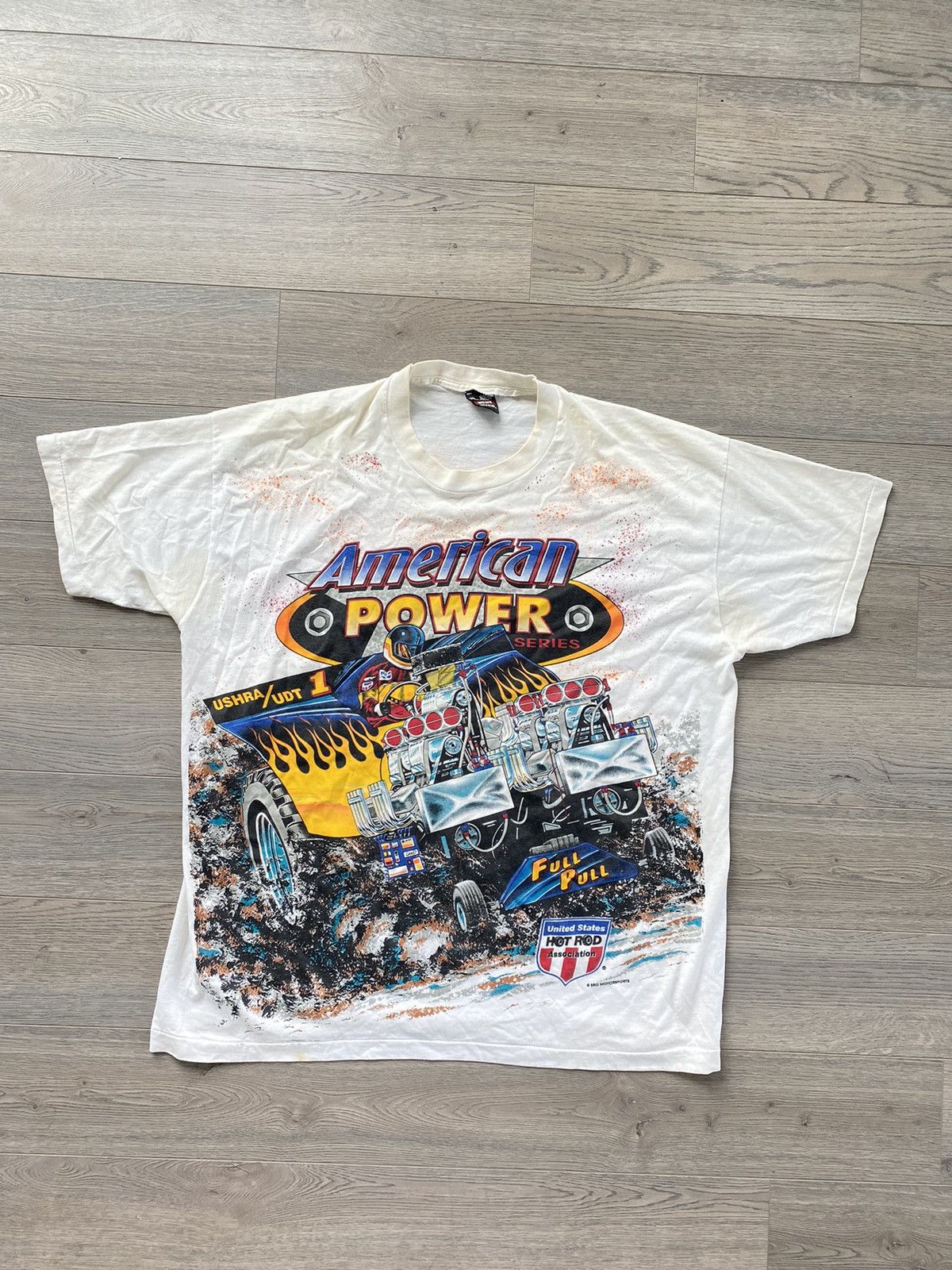 Racing × Screen Stars × Vintage Vintage 90s Racing tee big print | Grailed